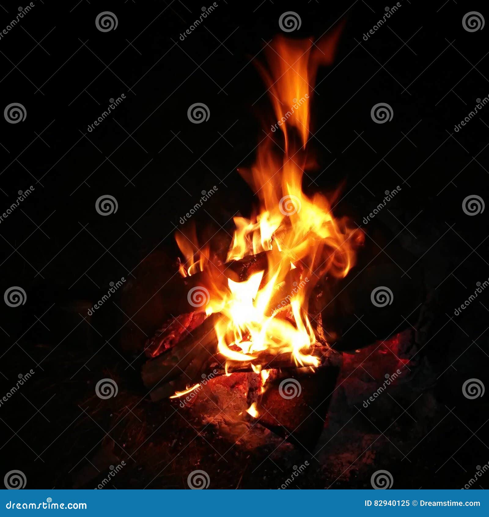 Fire stock image. Image of dark, beautiful, fire, light - 82940125