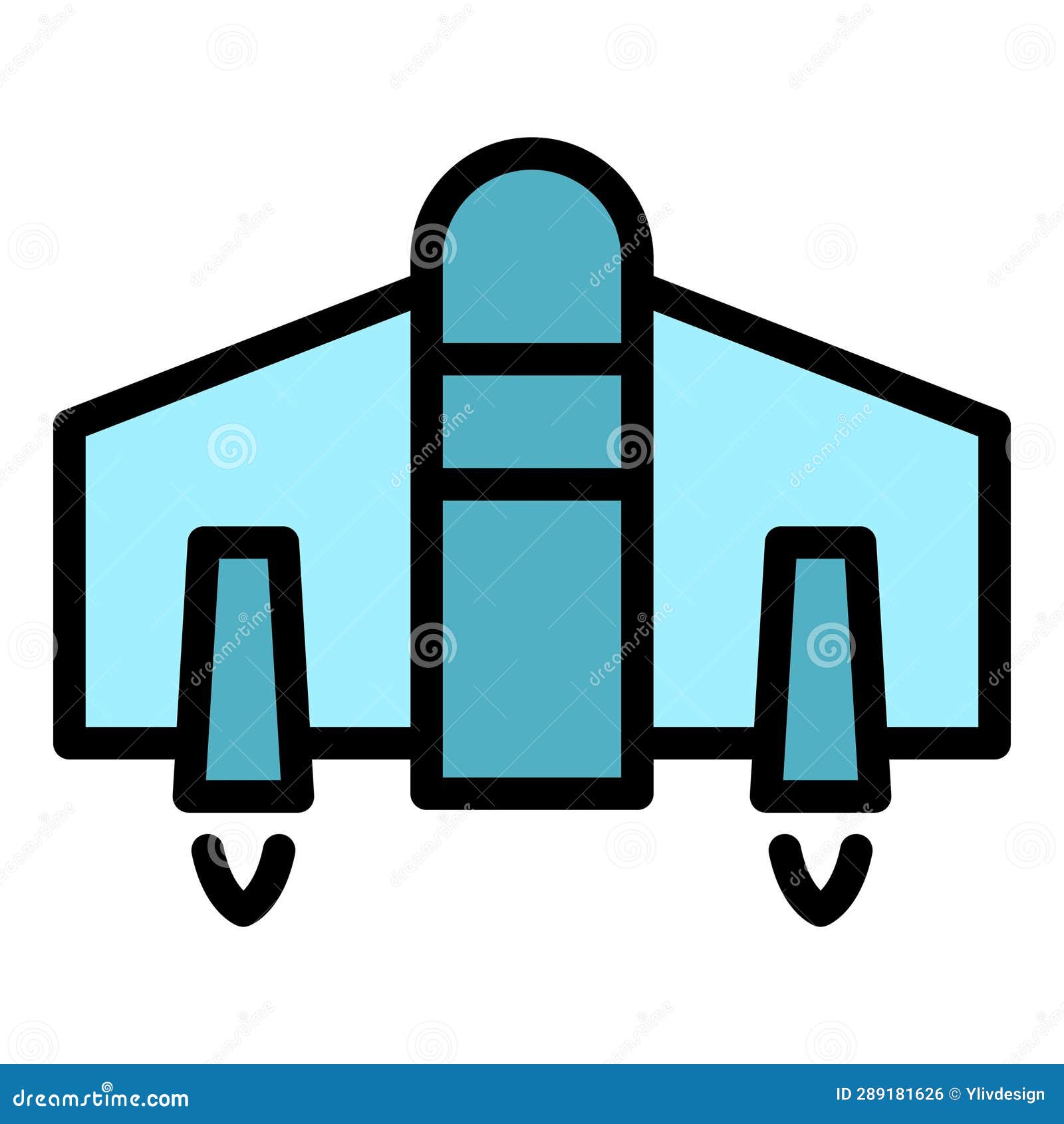 Fire Jetpack Icon Vector Flat Stock Vector - Illustration of isolated ...