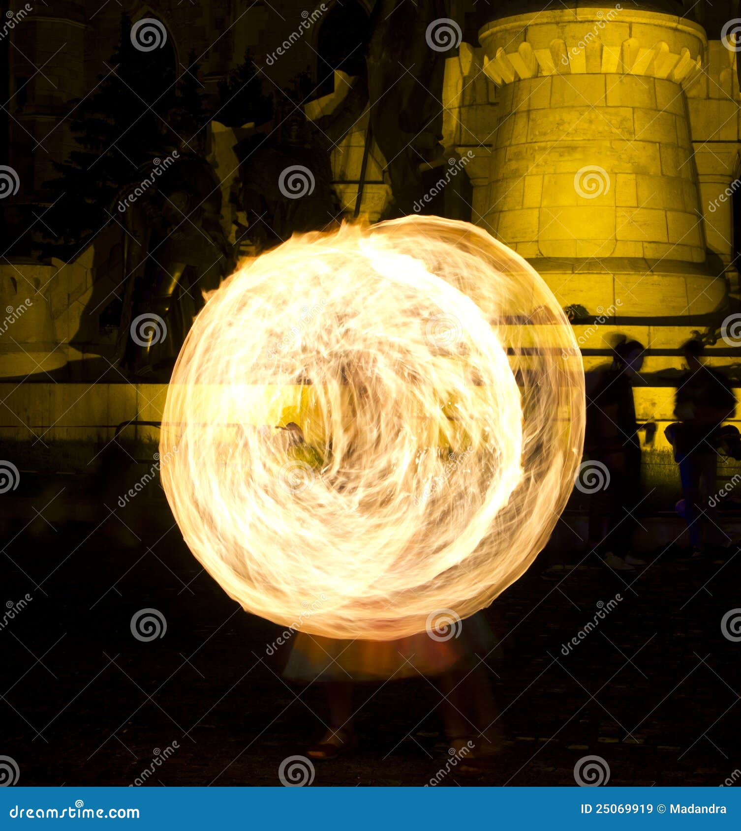Fire Juggling and Fire Swirls Stock Image - Image of light, fire: 25069919