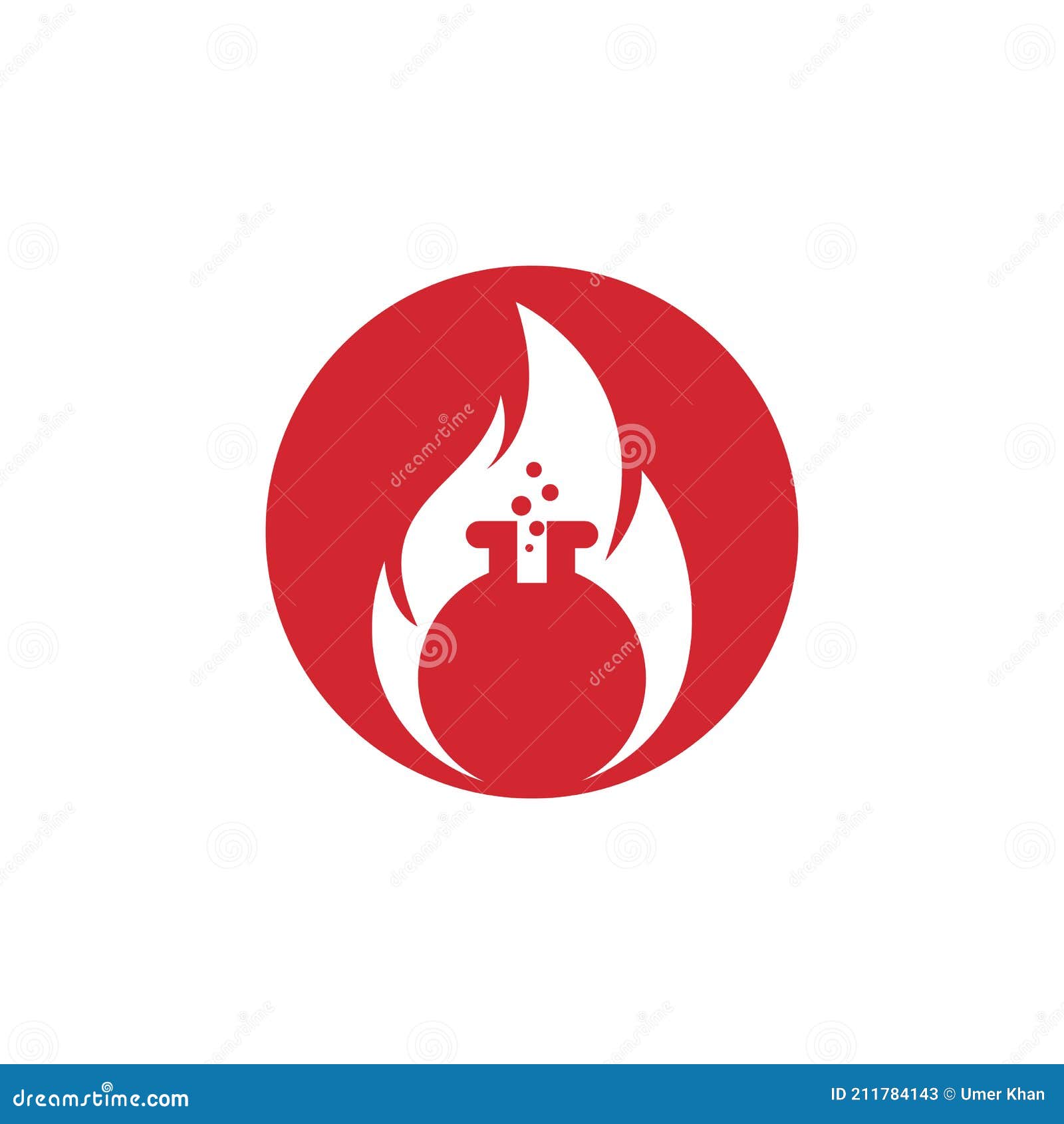 Fire Lab Logo Design Template. Stock Vector - Illustration of flask ...