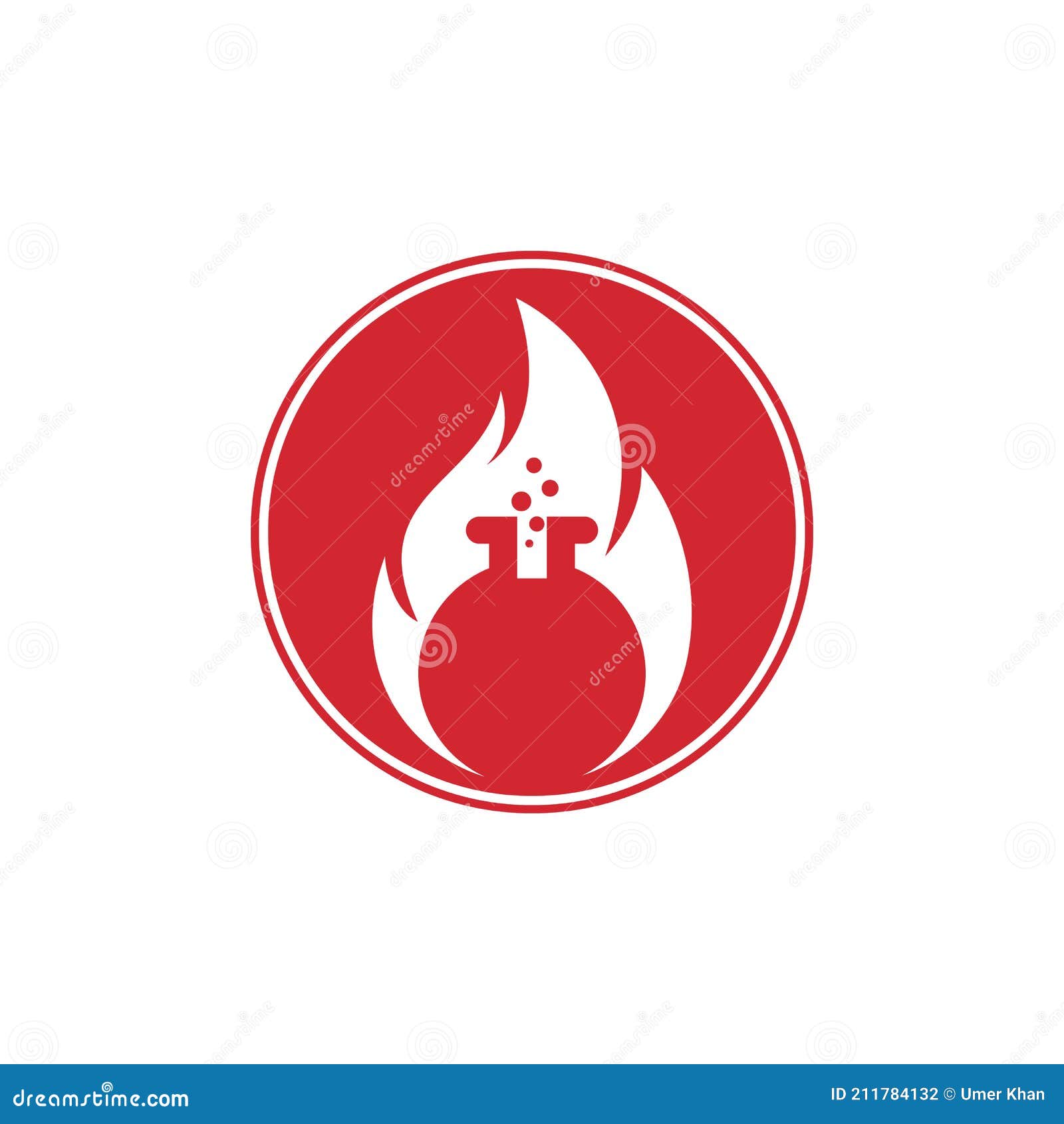 Fire Lab Logo Design Template. Stock Vector - Illustration of design ...