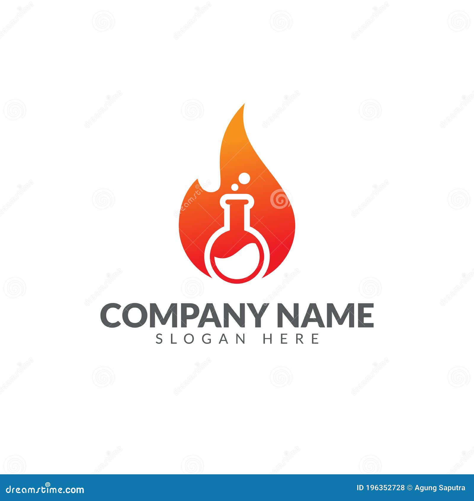 Fire lab logo design stock vector. Illustration of graphic - 196352728