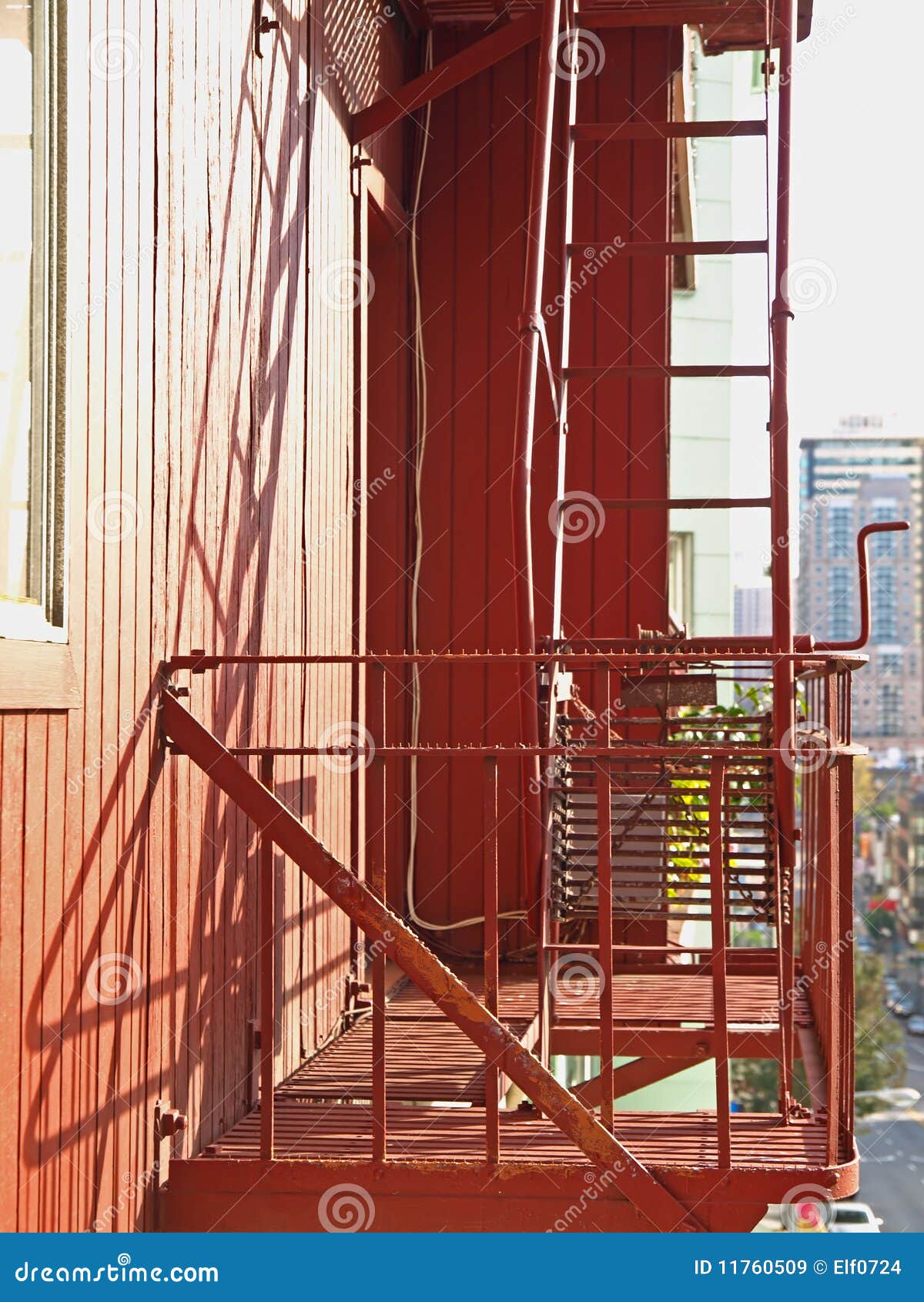 Fire Ladder stock image. Image of skyscraper, francisco - 11760509