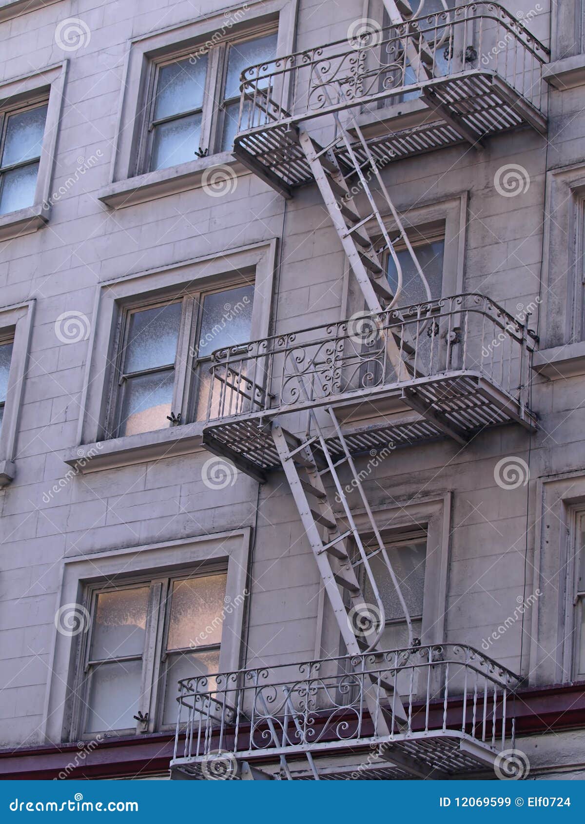 Fire Ladder stock image. Image of business, city, skyscraper - 12069599