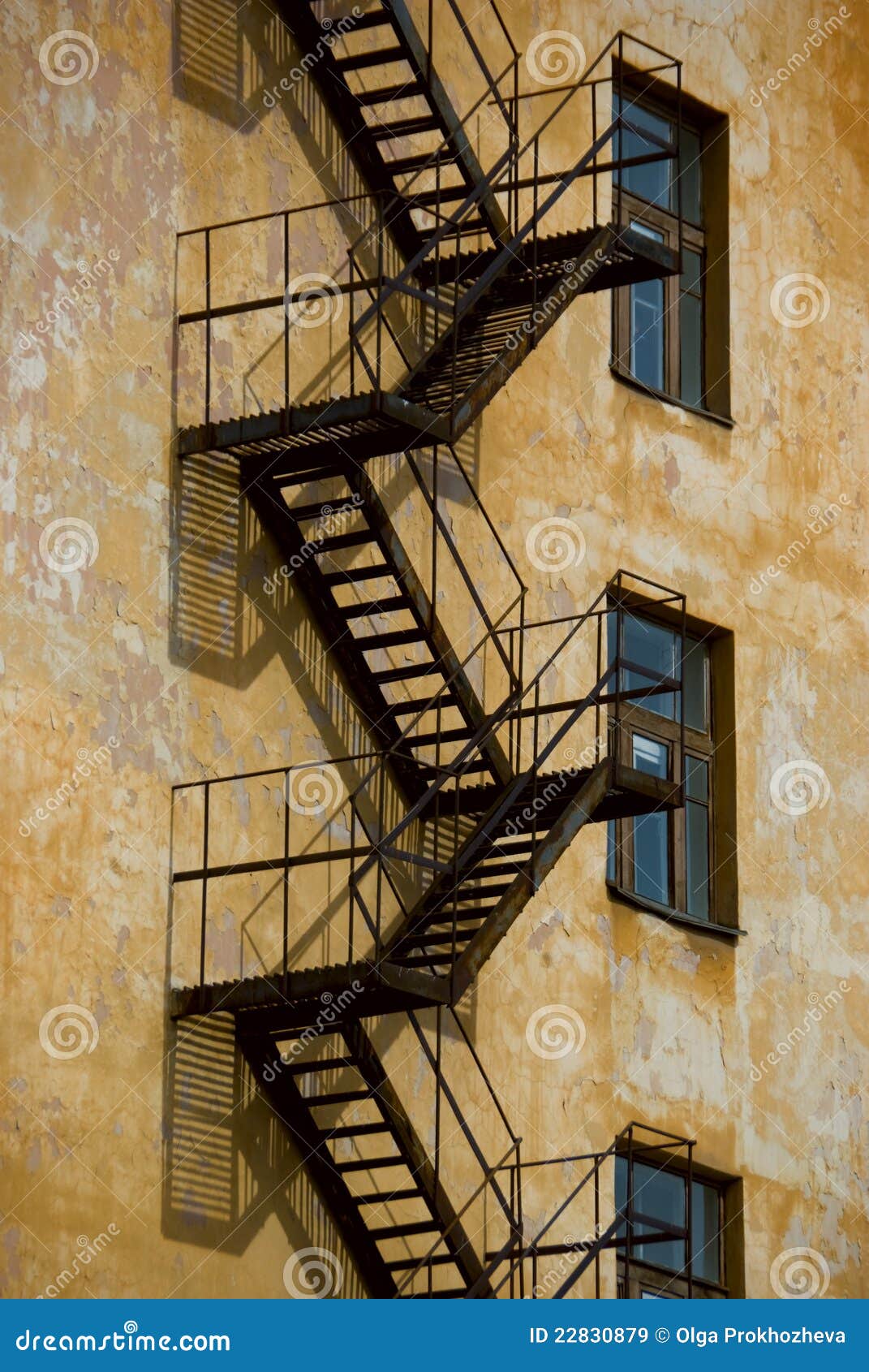 Fire ladder stock image. Image of apartments, housing - 22830879