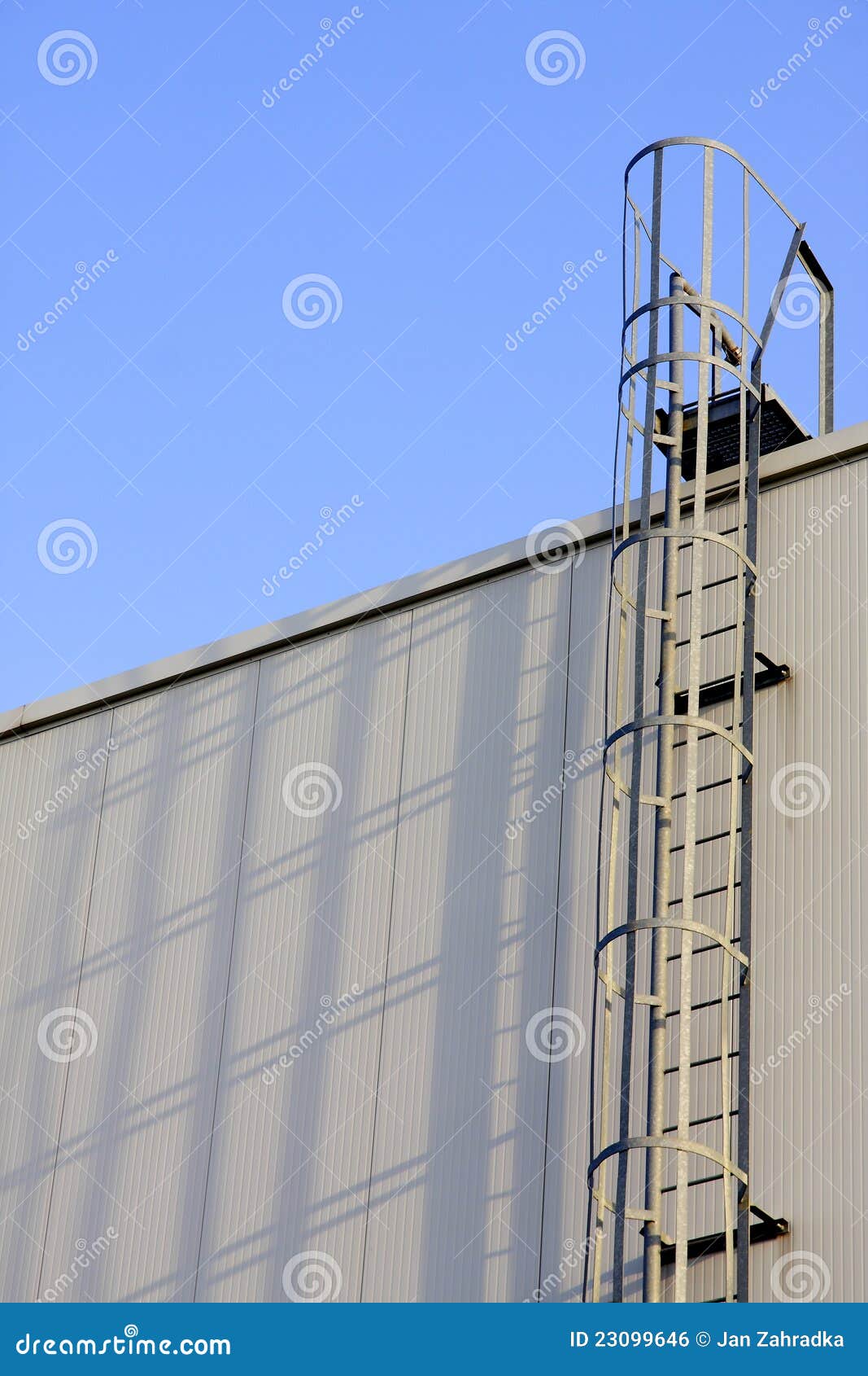 Fire ladder stock photo. Image of shadow, factory, fire - 23099646