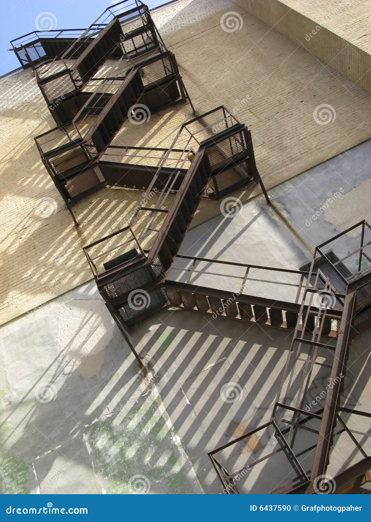 Fire ladder stock photo. Image of rusty, building, safety - 6437590