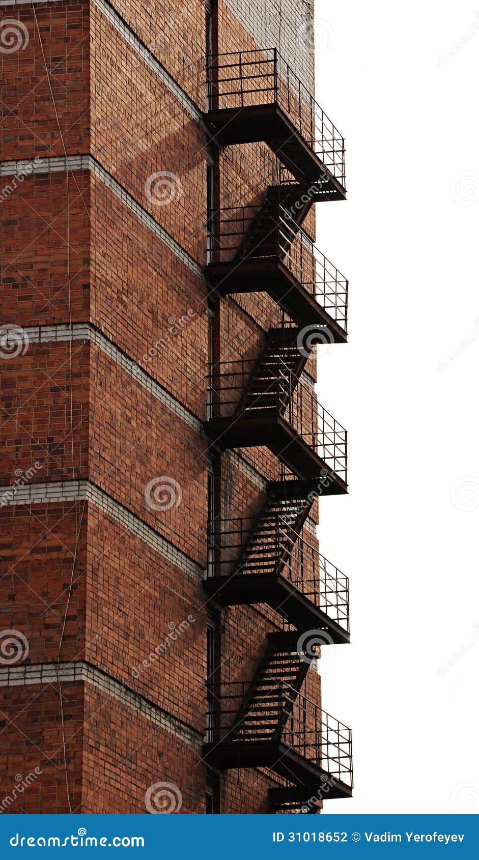 Fire ladder stock photo. Image of city, downtown, ladder - 31018652