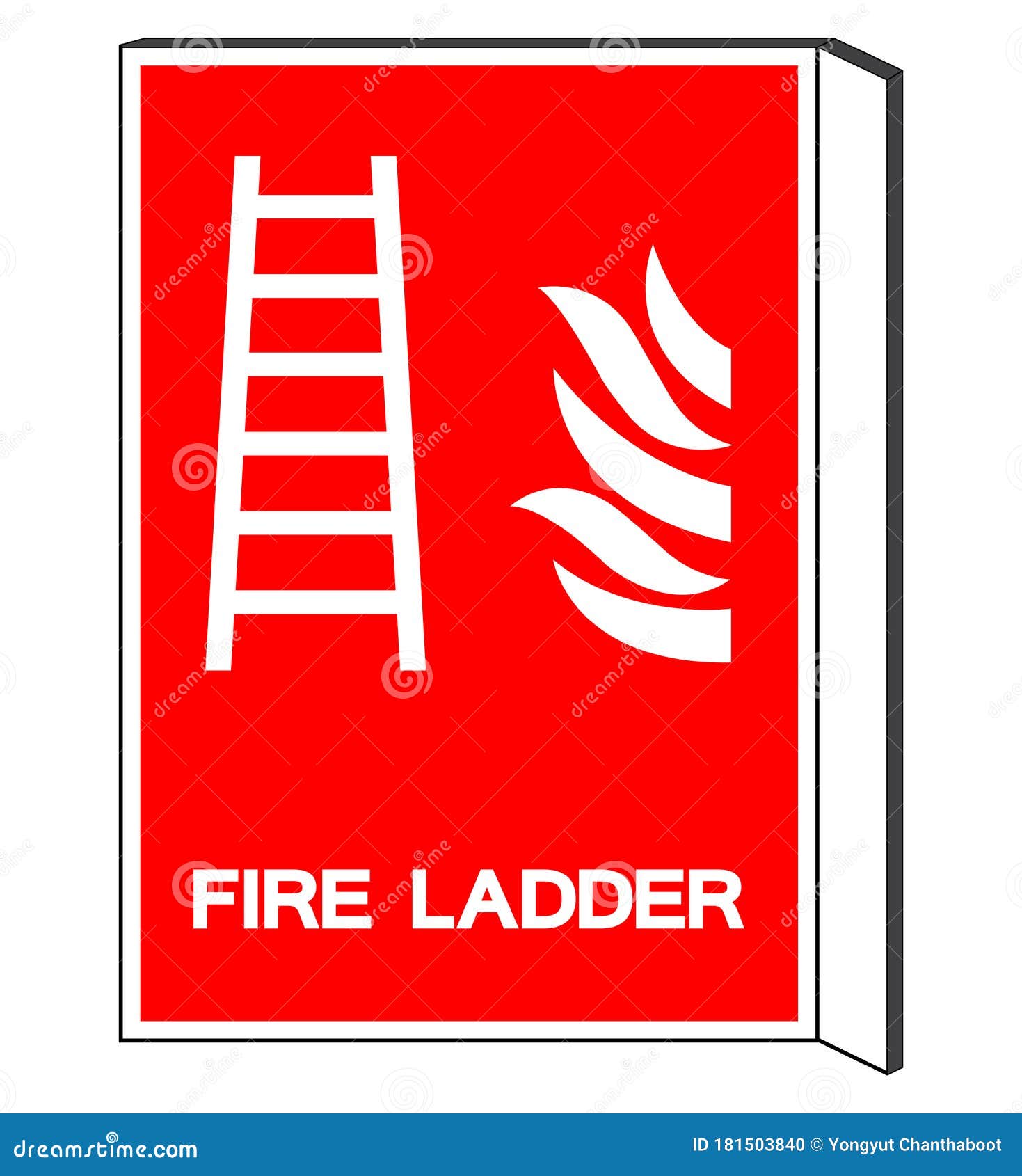 Fire Ladder Symbol Sign, Vector Illustration, Isolate on White ...
