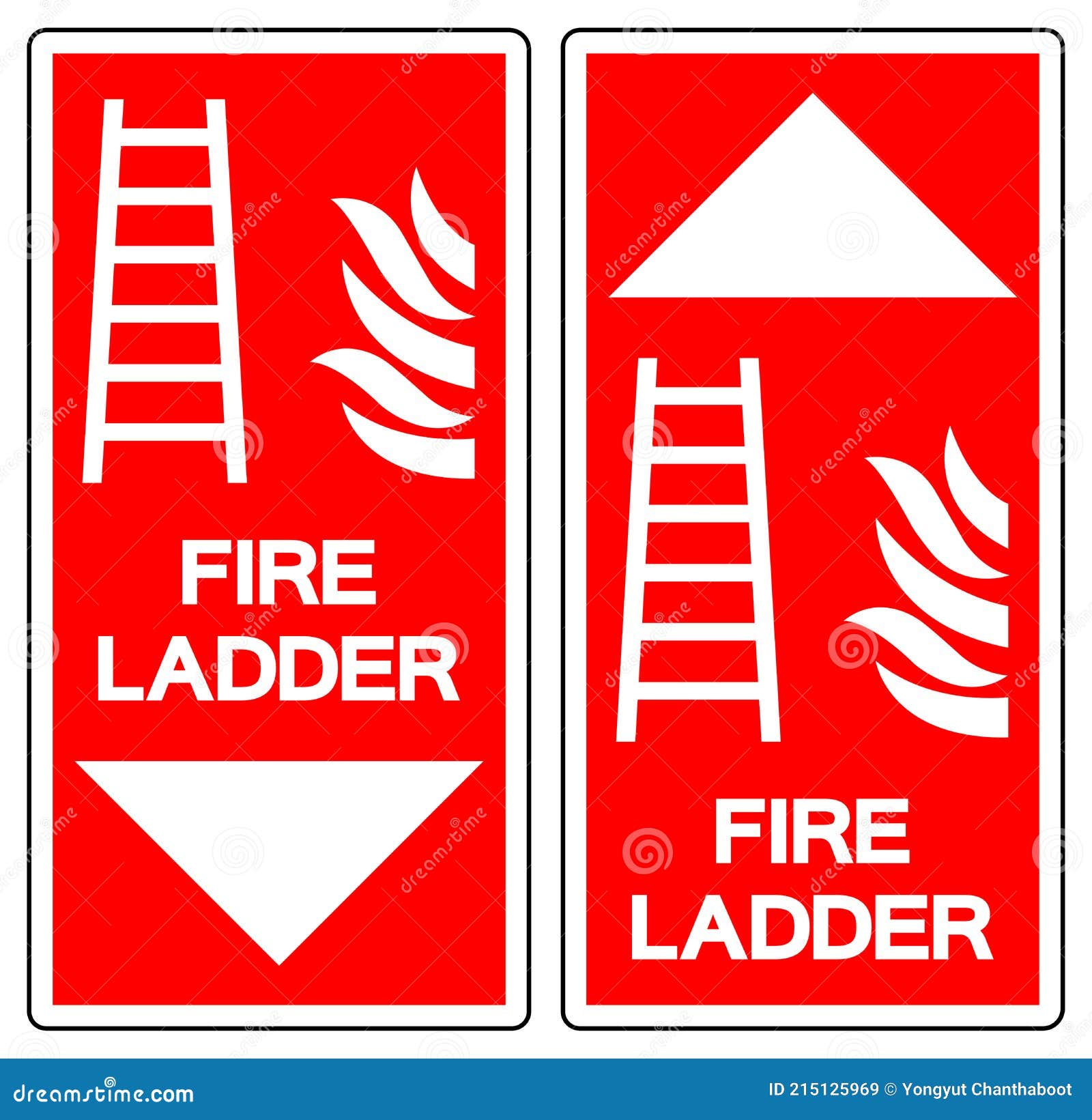 Fire Ladder Symbol Sign, Vector Illustration, Isolate on White ...