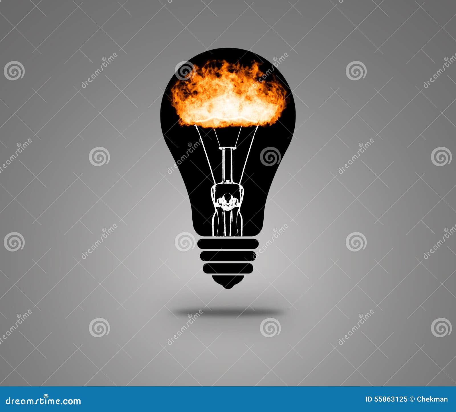 Fire Lamp on a Dark Background Stock Illustration - Illustration of ...
