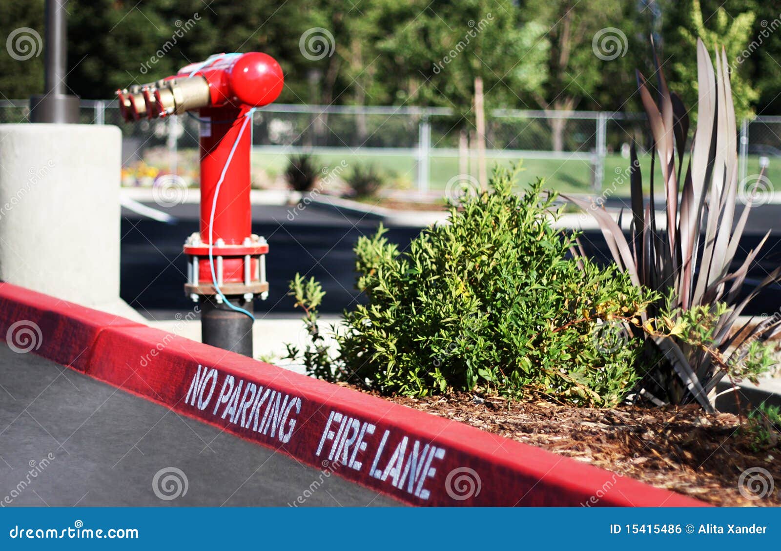 Fire Lane stock photo. Image of information, horizontal - 15415486