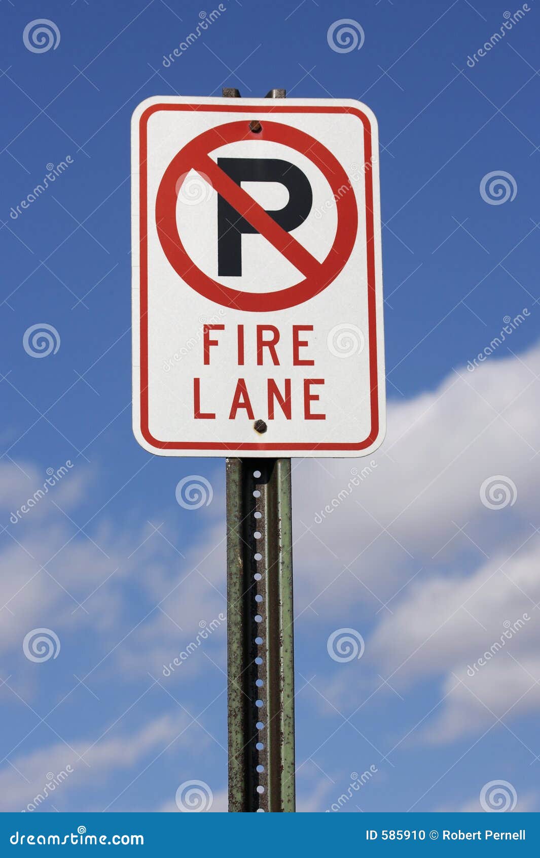 Fire Lane Sign stock photo. Image of move, transportation - 585910