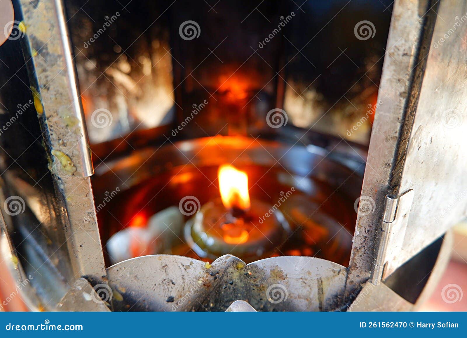 Fire in the lantern stock photo. Image of lantern, china - 261562470