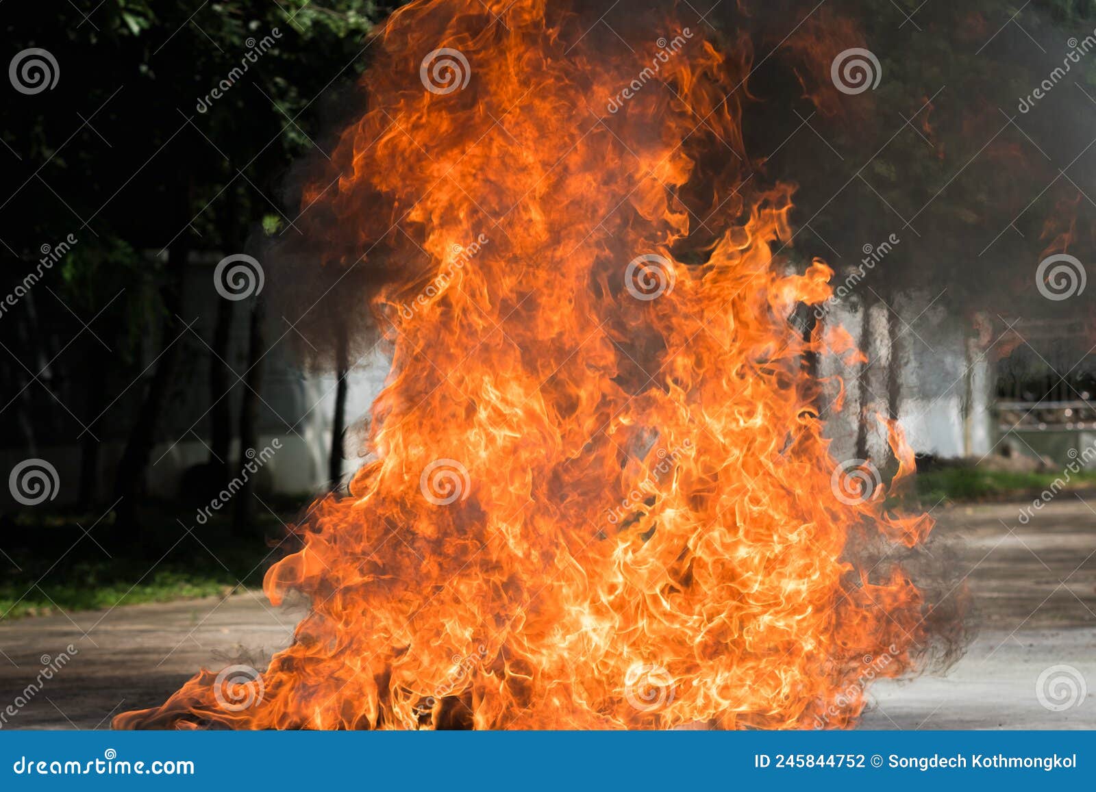 Fire stock photo. Image of outdoor, burning, burn, fiery - 245844752