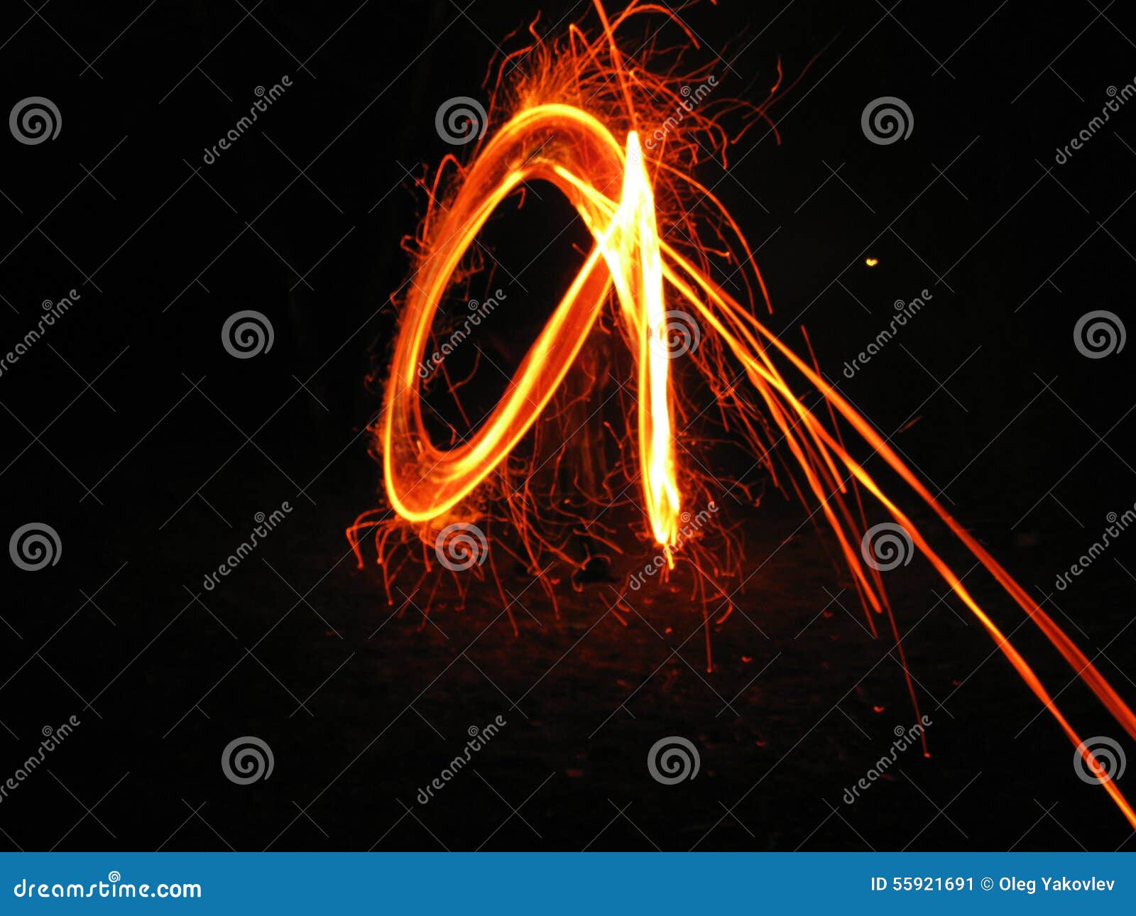 Fire latter a stock image. Image of black, night, draw - 55921691