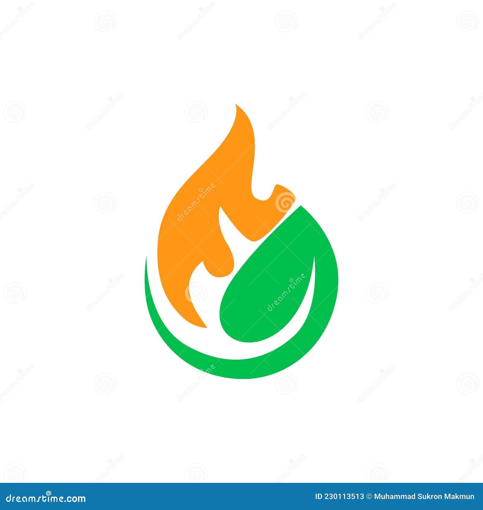 Fire Leaf Abstract Logo Icon Stock Vector - Illustration of symbol ...