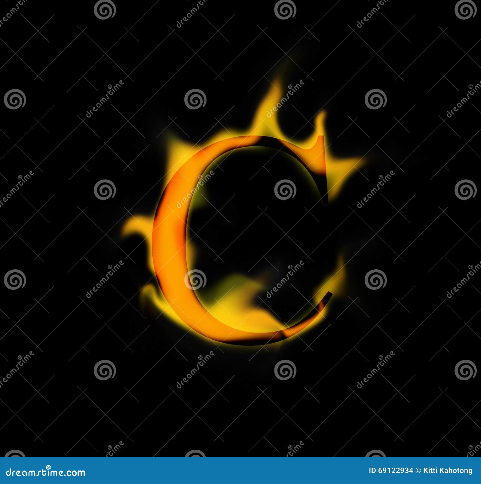 Fire letter stock illustration. Illustration of type - 69122934