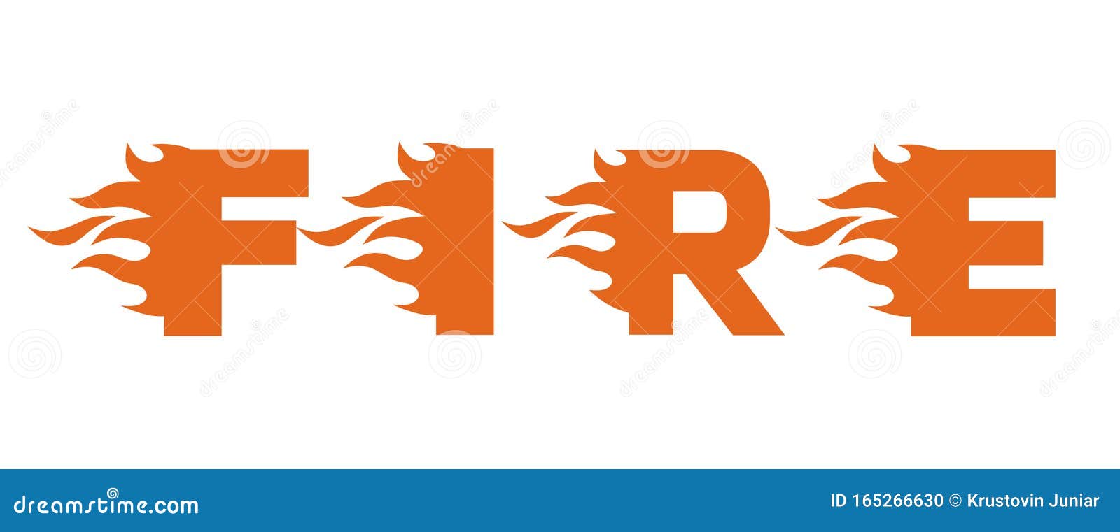 Fire Letter with Burn Flame Style Logo Stock Vector - Illustration of ...