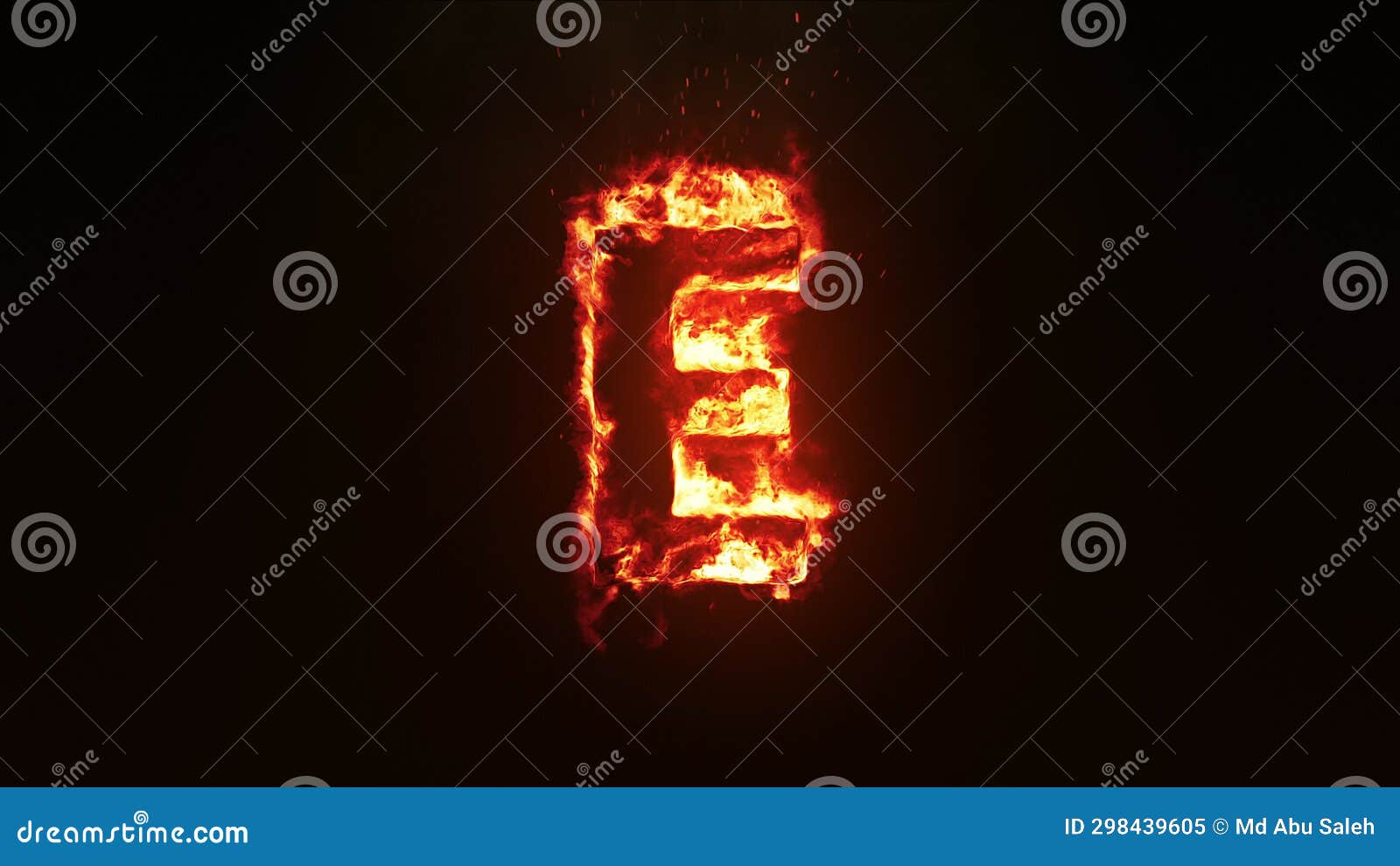 Fire Letter E. Burning Letter E Stock Video - Video of flame, igniting ...
