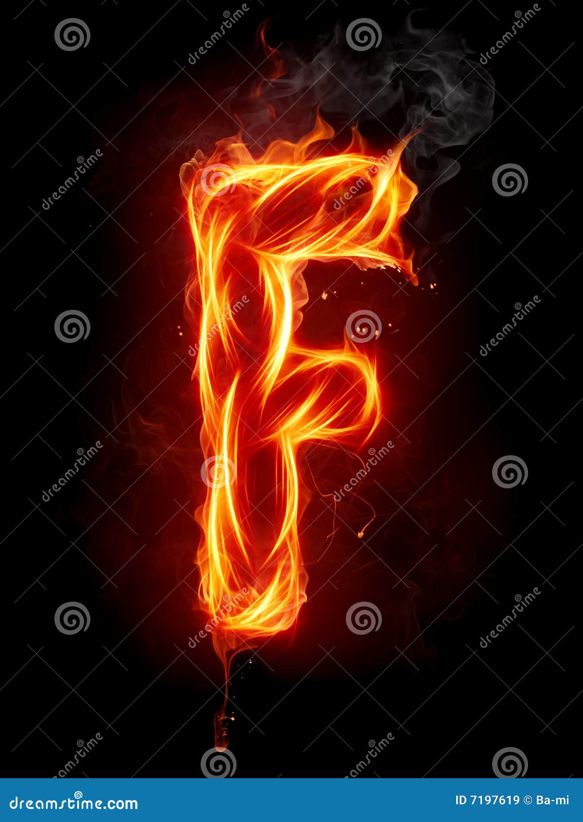 Fire letter F stock illustration. Illustration of heat - 7197619