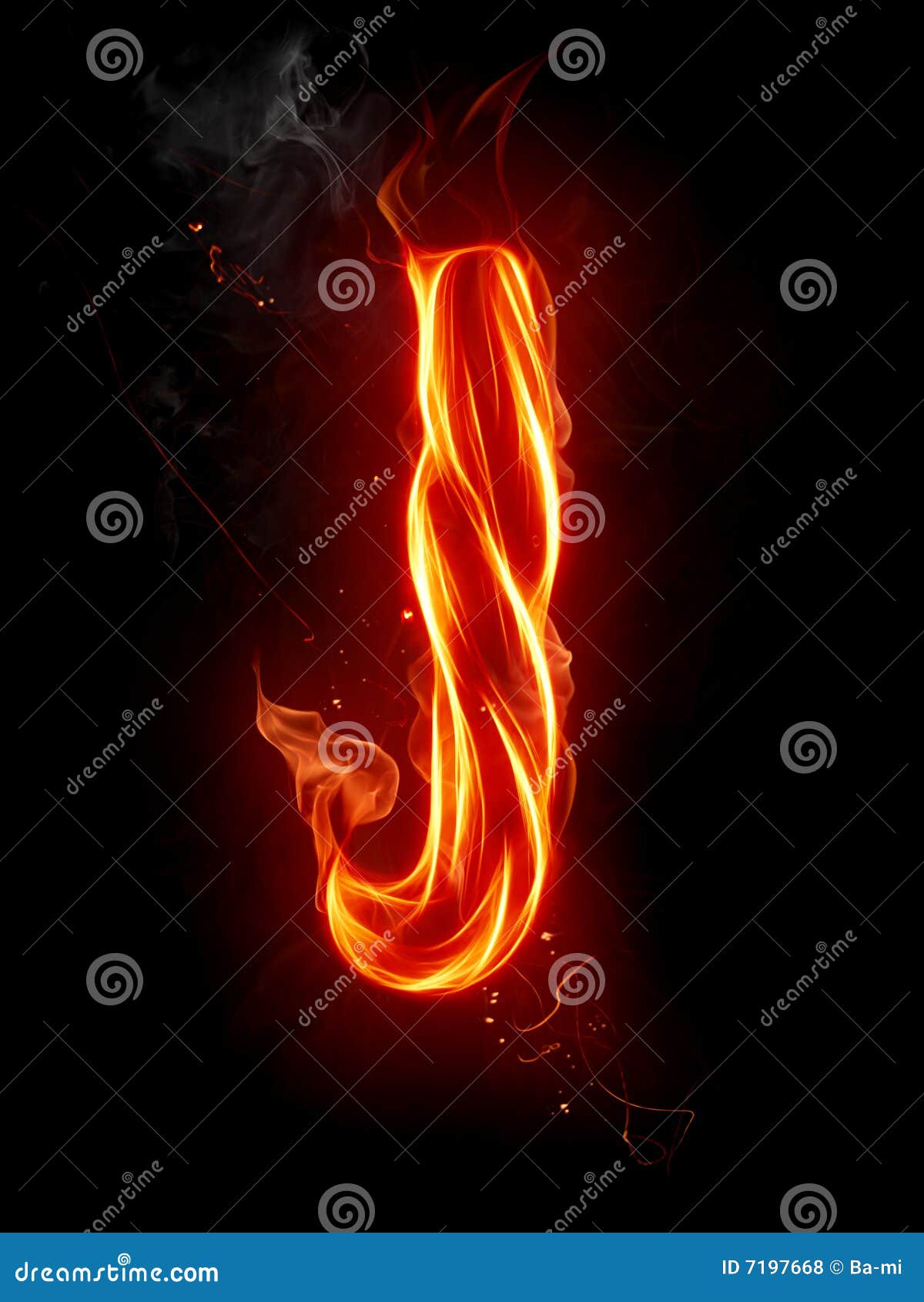 Fire letter J stock illustration. Illustration of heat - 7197668