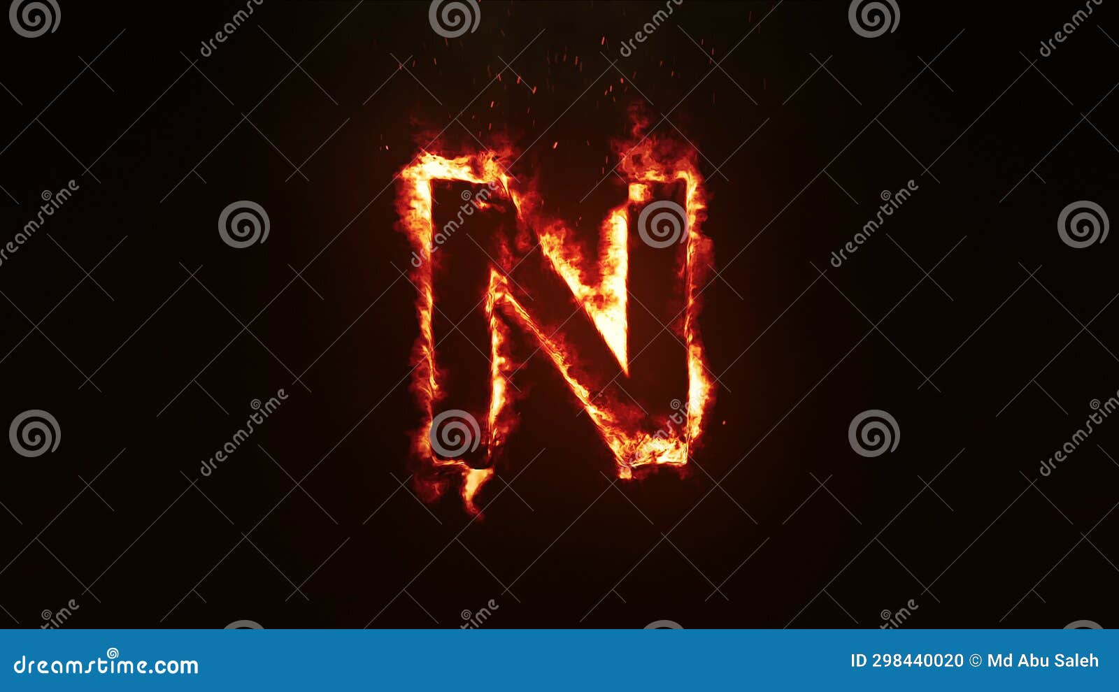 Fire Letter N. Burning Letter N Stock Footage - Video of alphabet, flame: 298440020