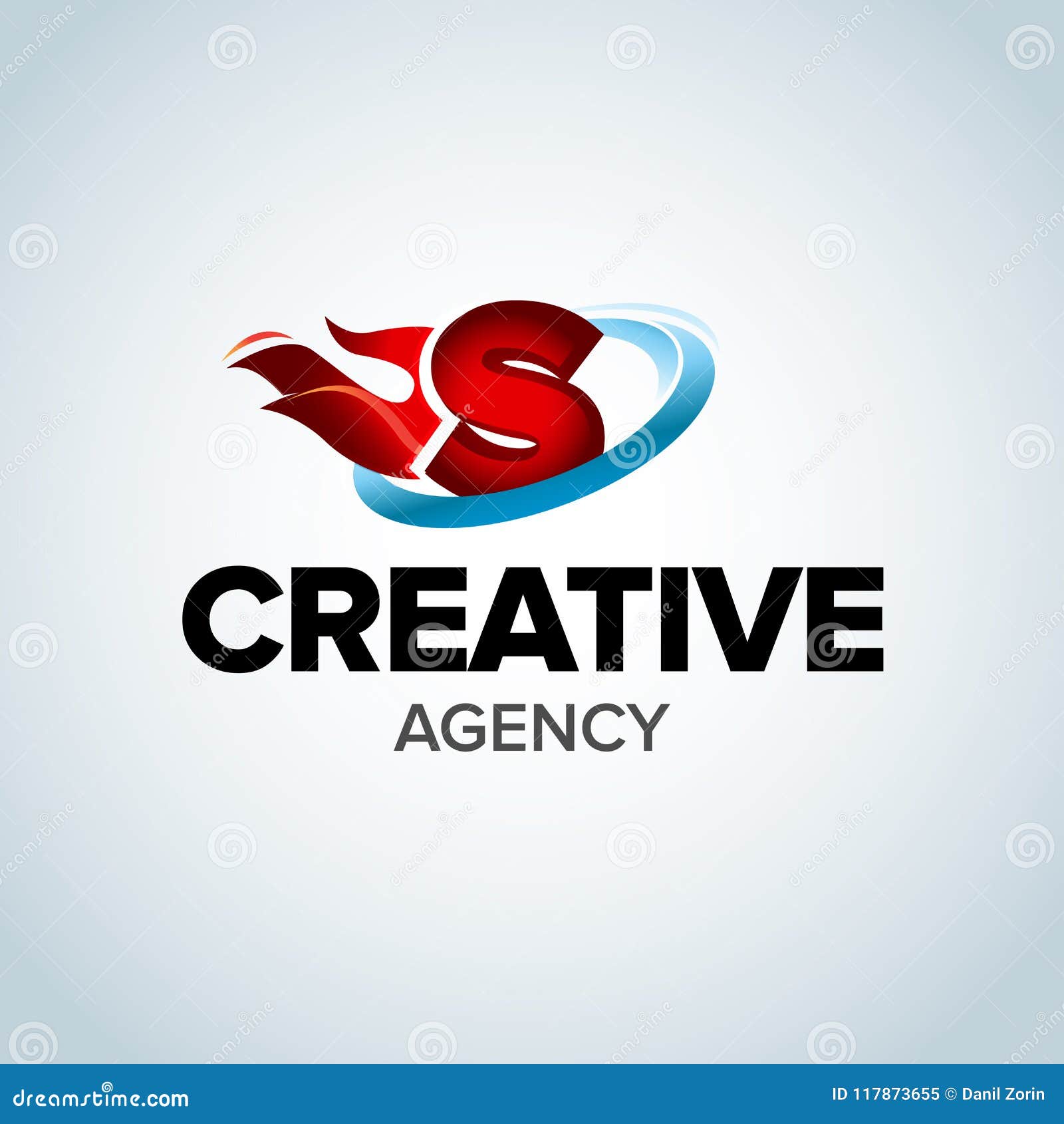 Fire Letter S Logo Template. Burning Flame Design Element Vector ...