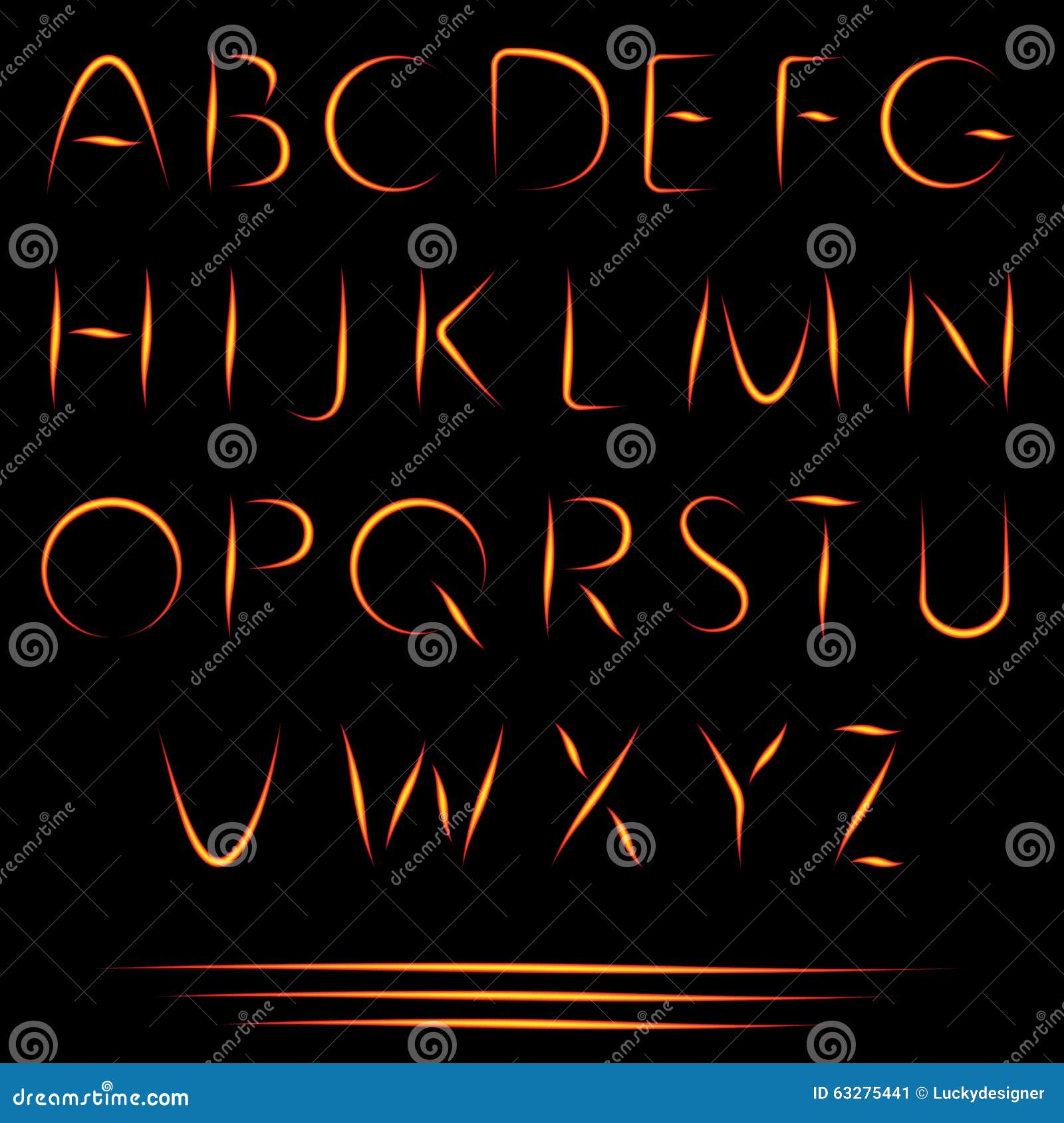 Fire Letters. Burning Font. Glowing Alphabet Stock Vector ... Fire Letters. Burning Font. Glowing Alphabet Stock Vector ...