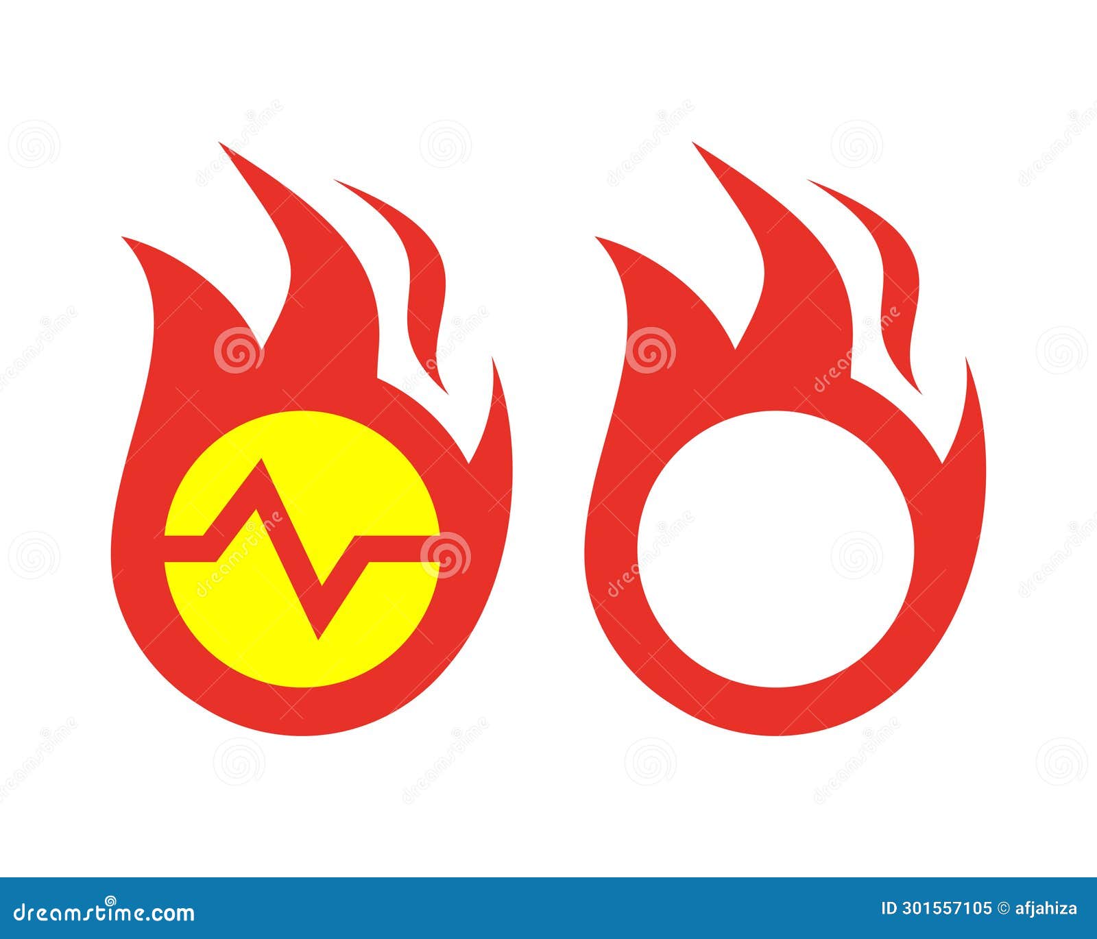 Fire Life Ring Logo Icon Template Stock Vector - Illustration of logo ...