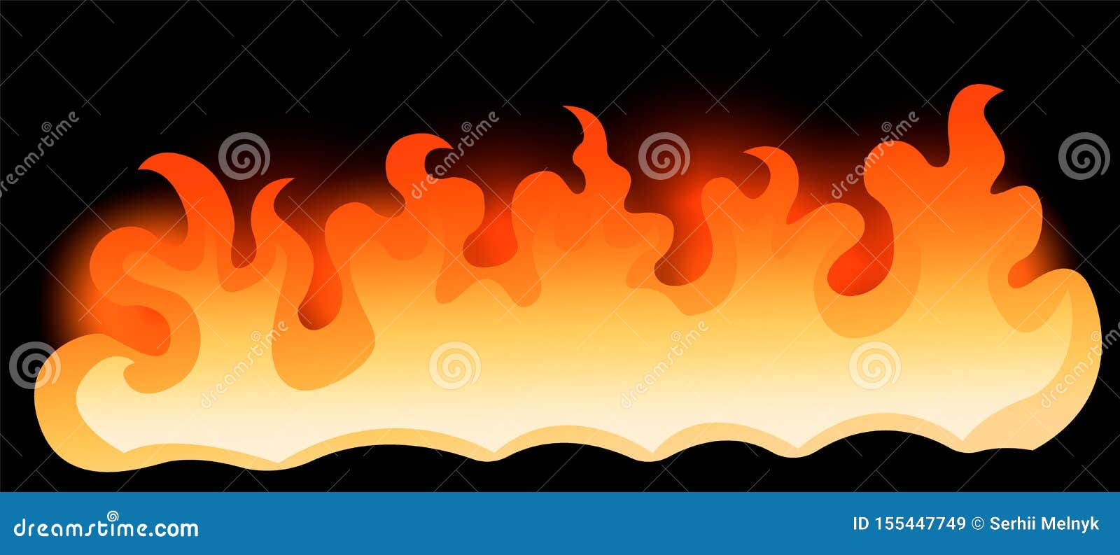 Fire light effects. stock vector. Illustration of emoticon - 155447749