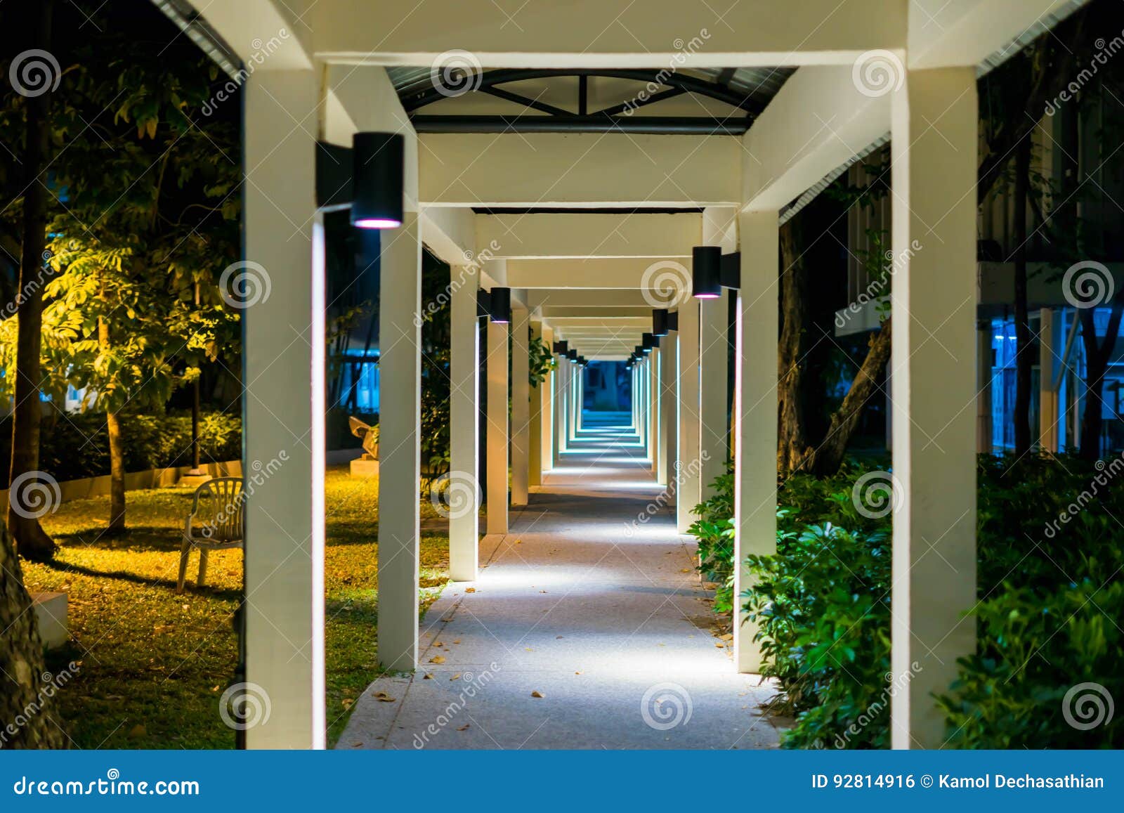 The fire light walk stock photo. Image of dusk, evening - 92814916