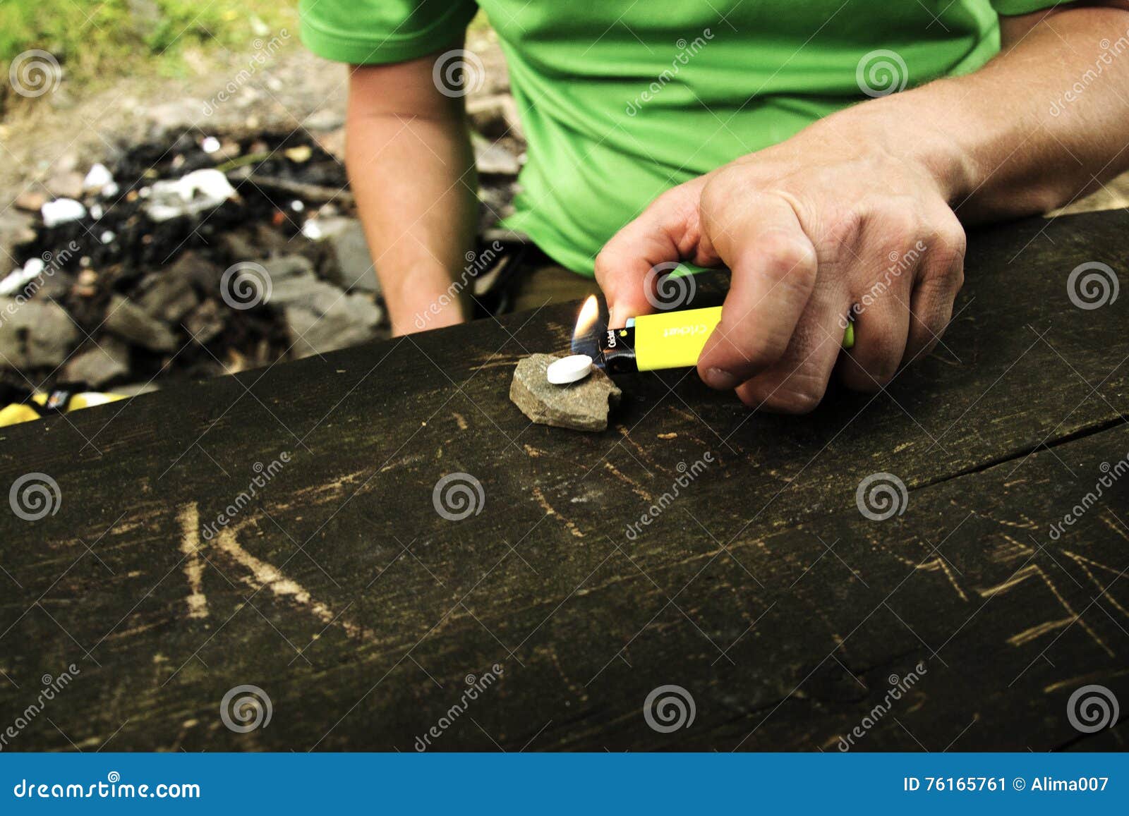 Drugs On Fire On A Black Background. Stop Addiction Concept. Drug ...