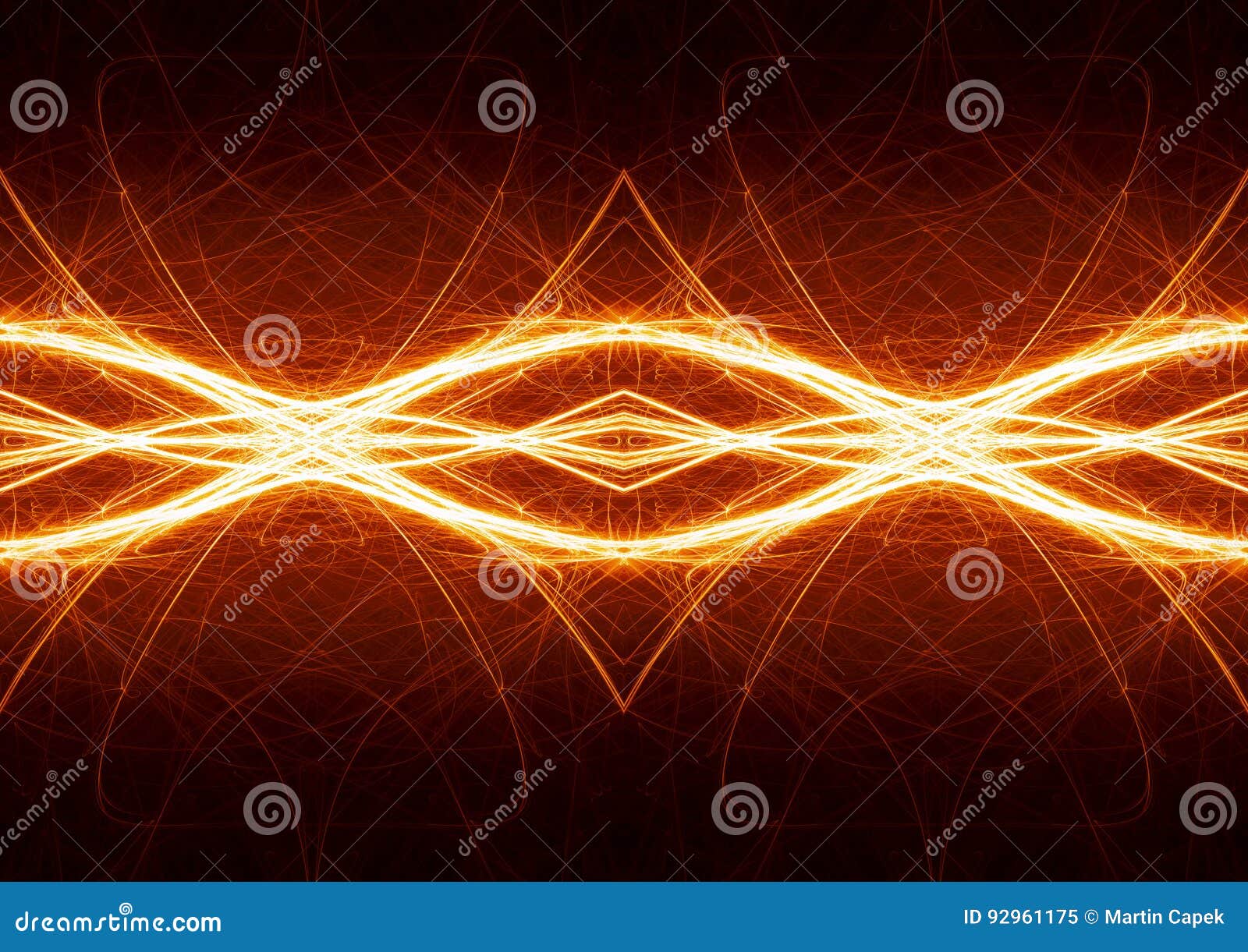 Fire lightning, stock illustration. Illustration of line - 92961175