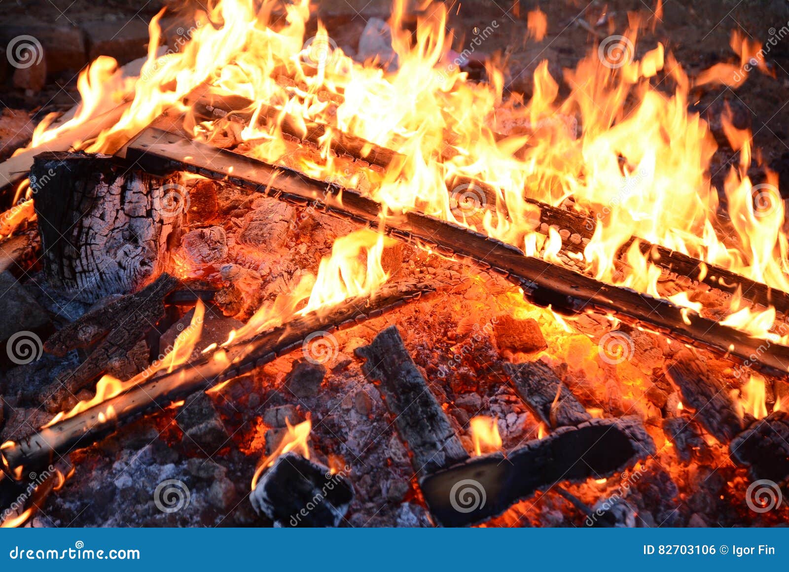 Fire Line on Black Background Stock Photo - Image of fiery, fire: 82703106