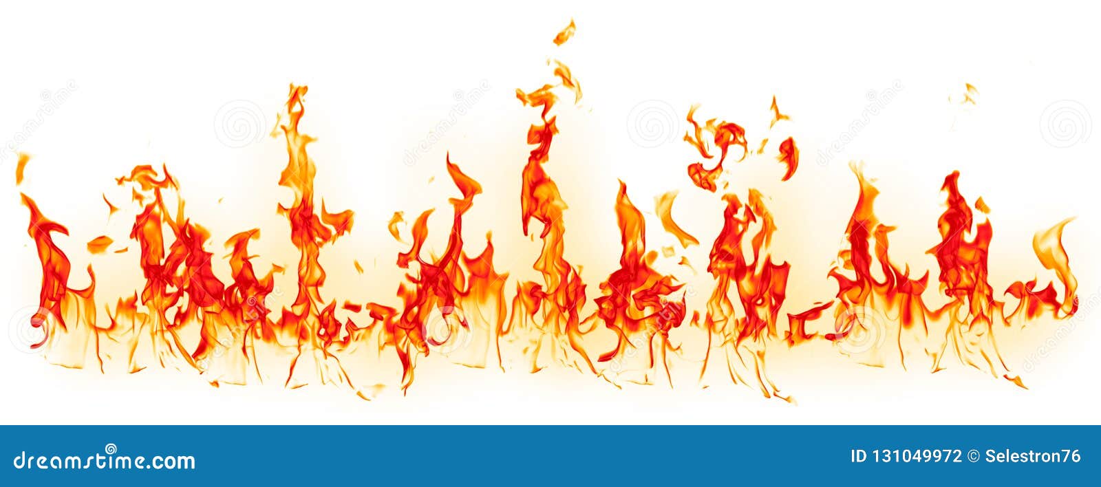 Fire - the Line of Fire Created by Excellent Flames Stock Photo - Image ...