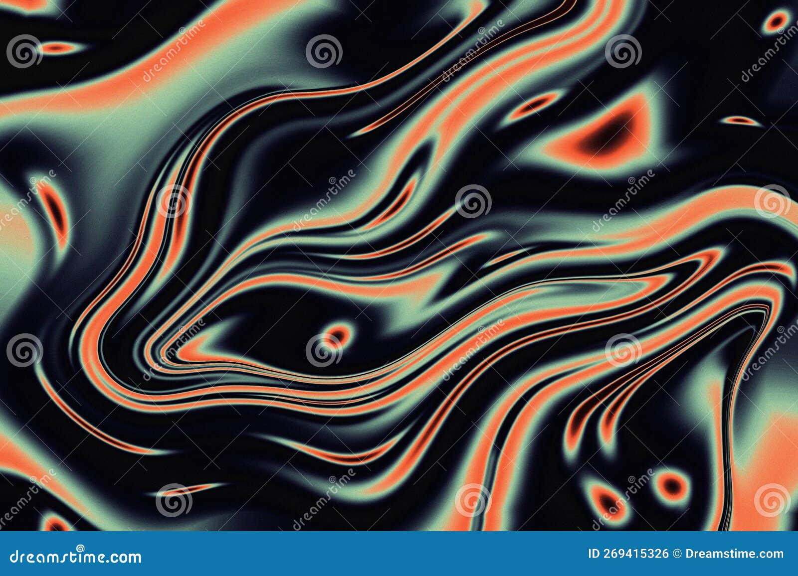 Fire Liquid Iridescent Background. Iridescent Chrome Wavy Gradient ...