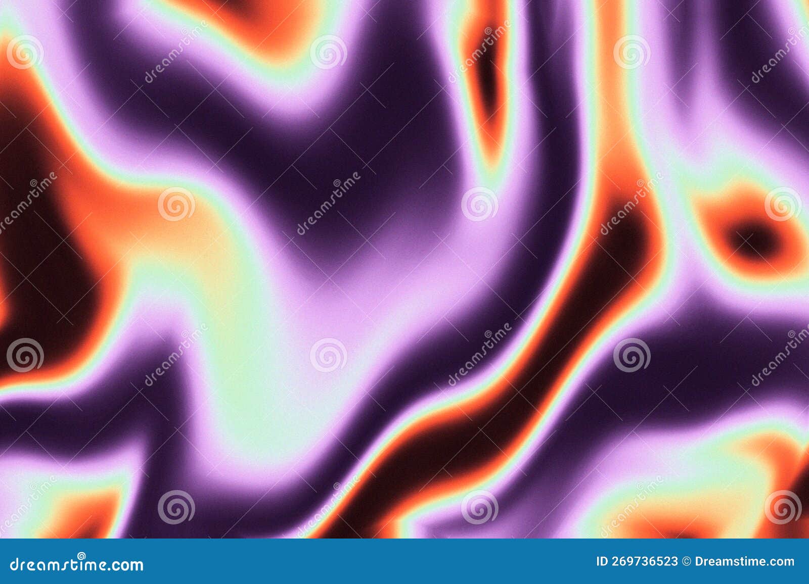 Fire Liquid Iridescent Background. Iridescent Chrome Wavy Gradient ...