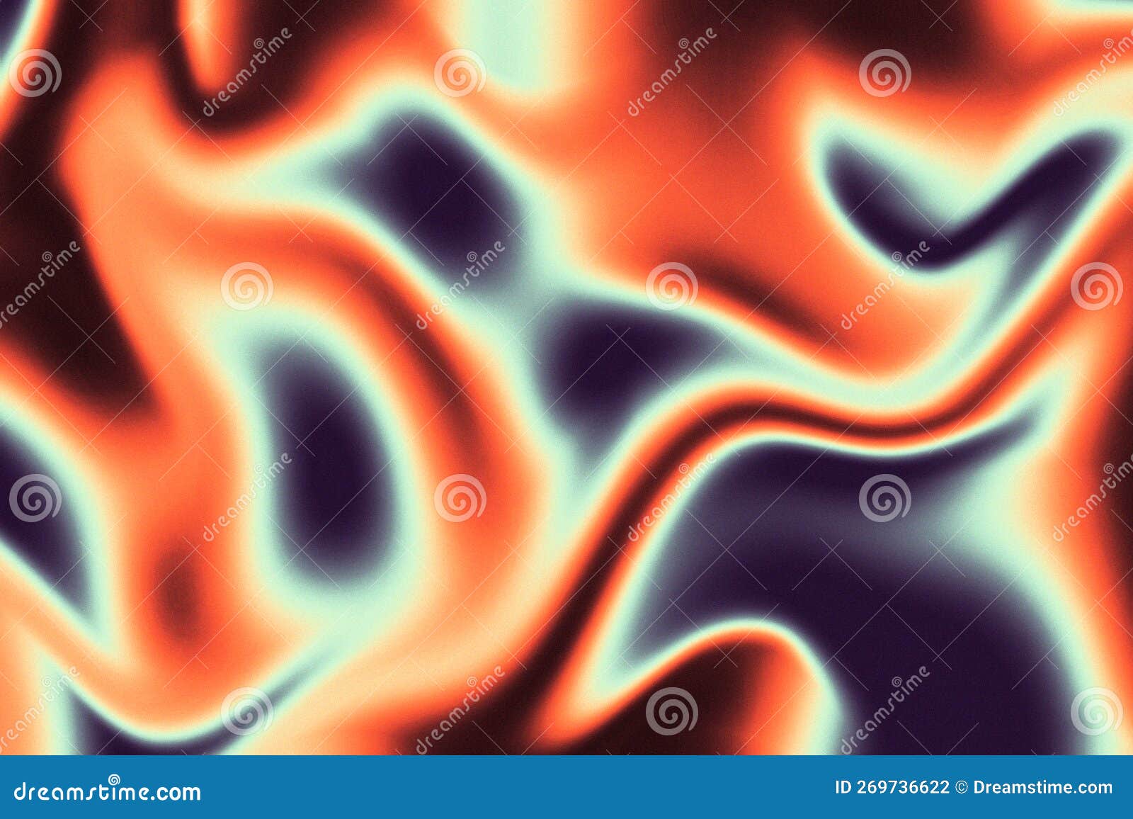Fire Liquid Iridescent Background. Iridescent Chrome Wavy Gradient ...