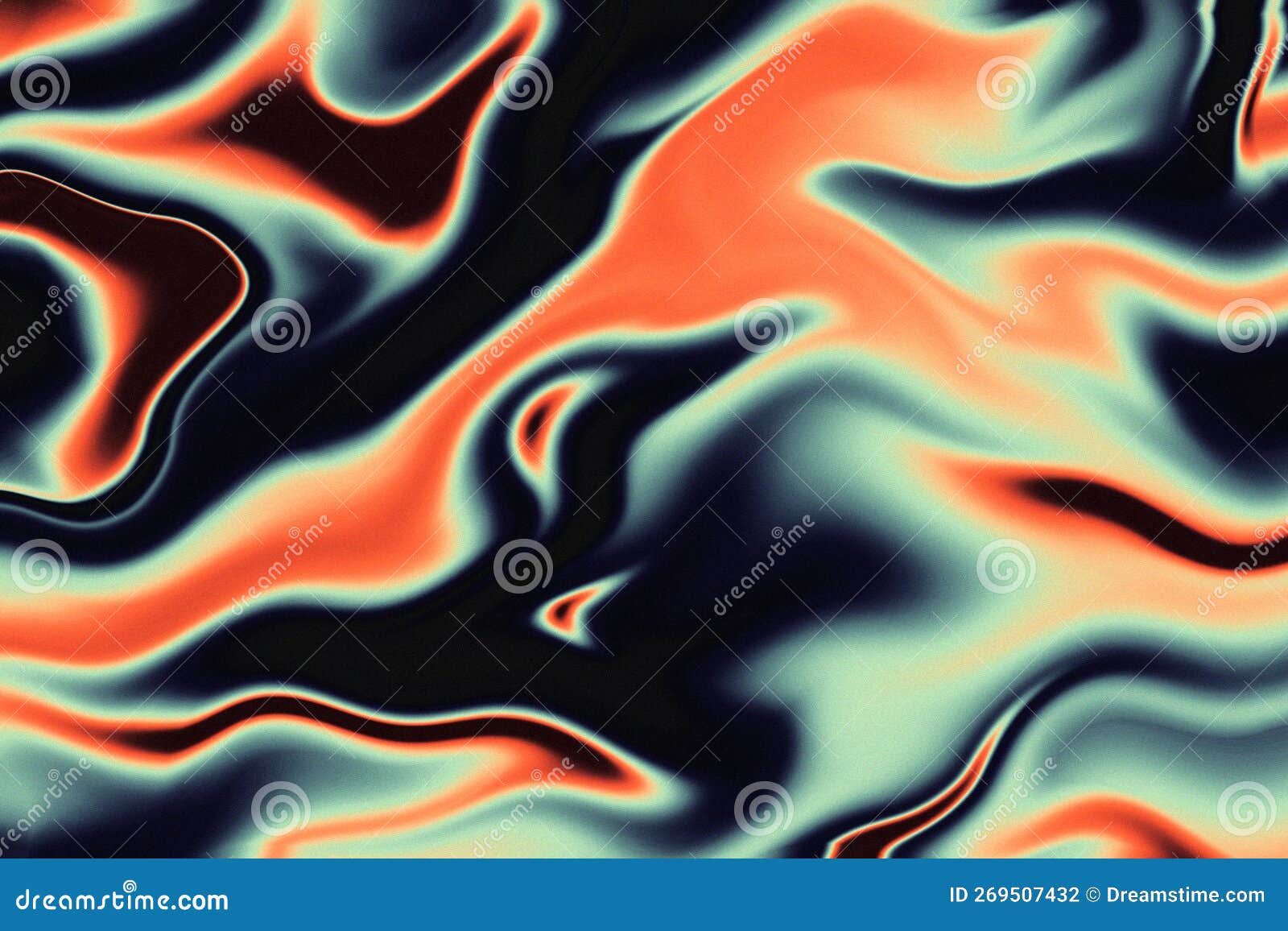 Fire Liquid Iridescent Background. Iridescent Chrome Wavy Gradient ...
