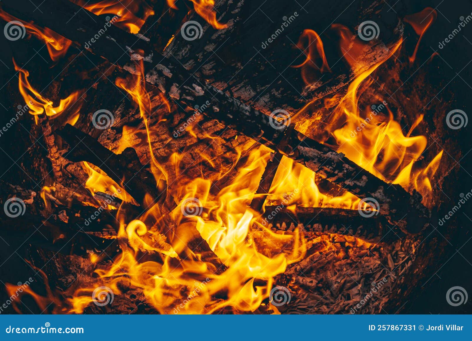 Fire Lit from a Brazier, To Warm Up, with Pine Wood Stock Image - Image ...