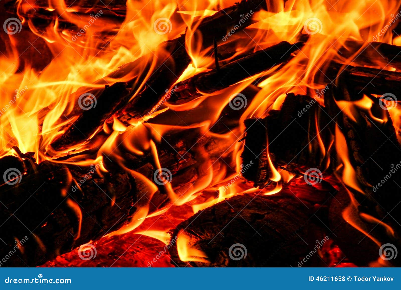 Fire log stock photo. Image of campfire, danger, inferno - 46211658