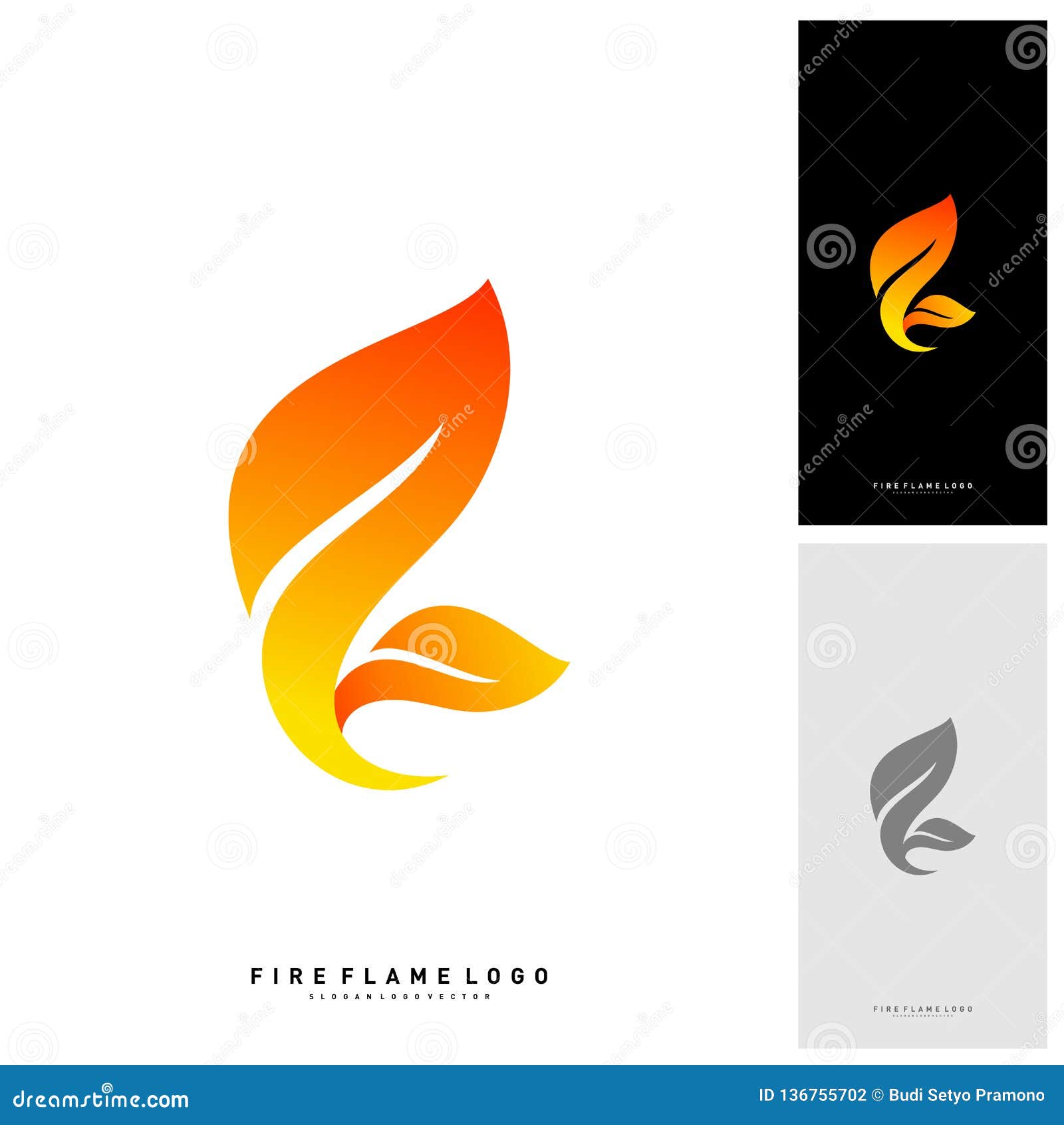 Fire Logo Concept Vector. Fire Leaf Logo Template Vector Stock Vector ...