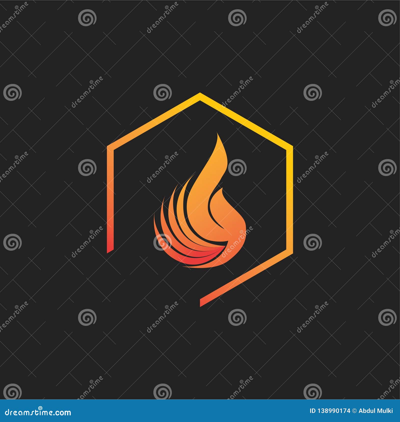 Fire Logo Design stock vector. Illustration of business - 138990174