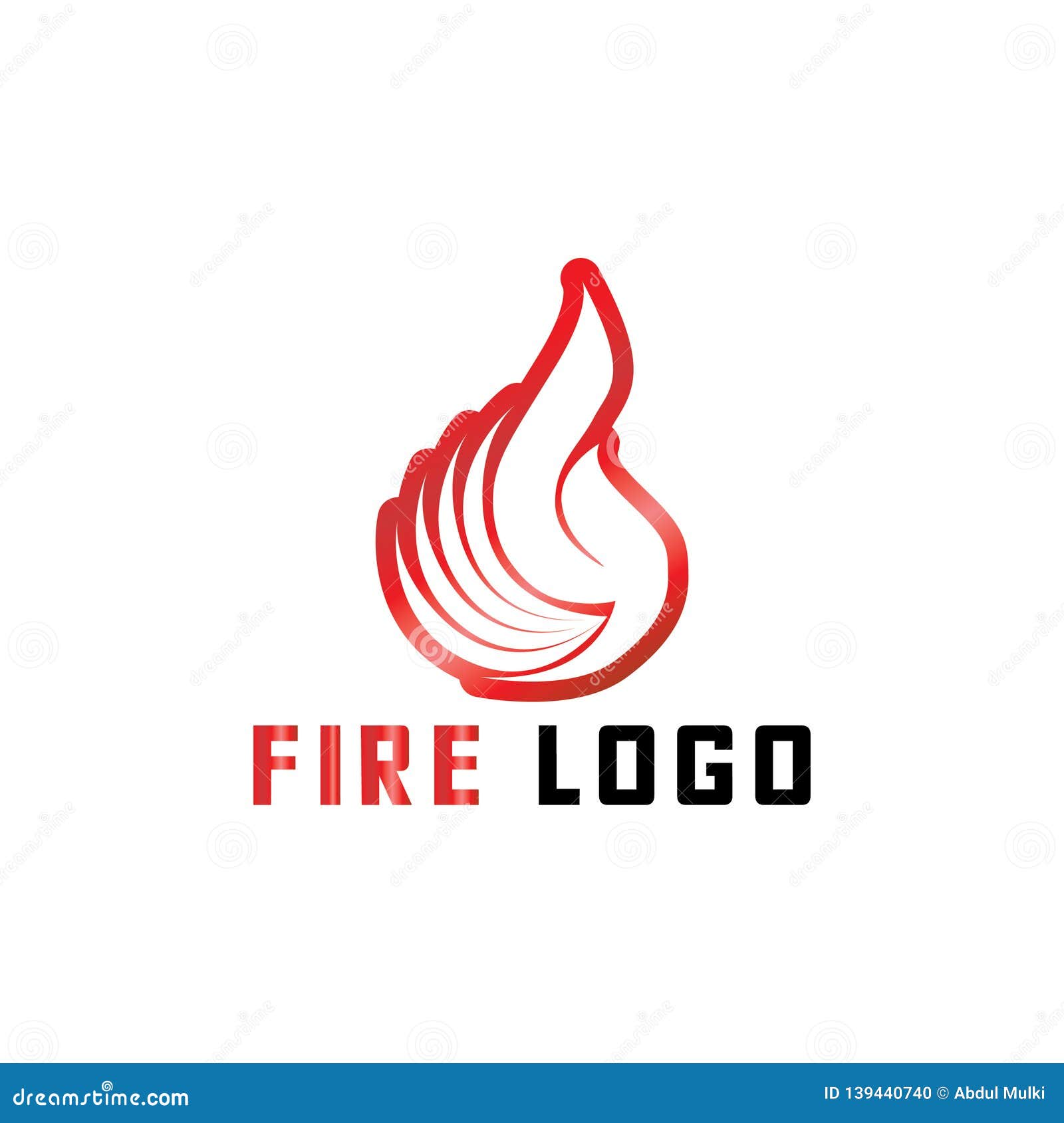 Fire Logo Design stock vector. Illustration of identity - 139440740