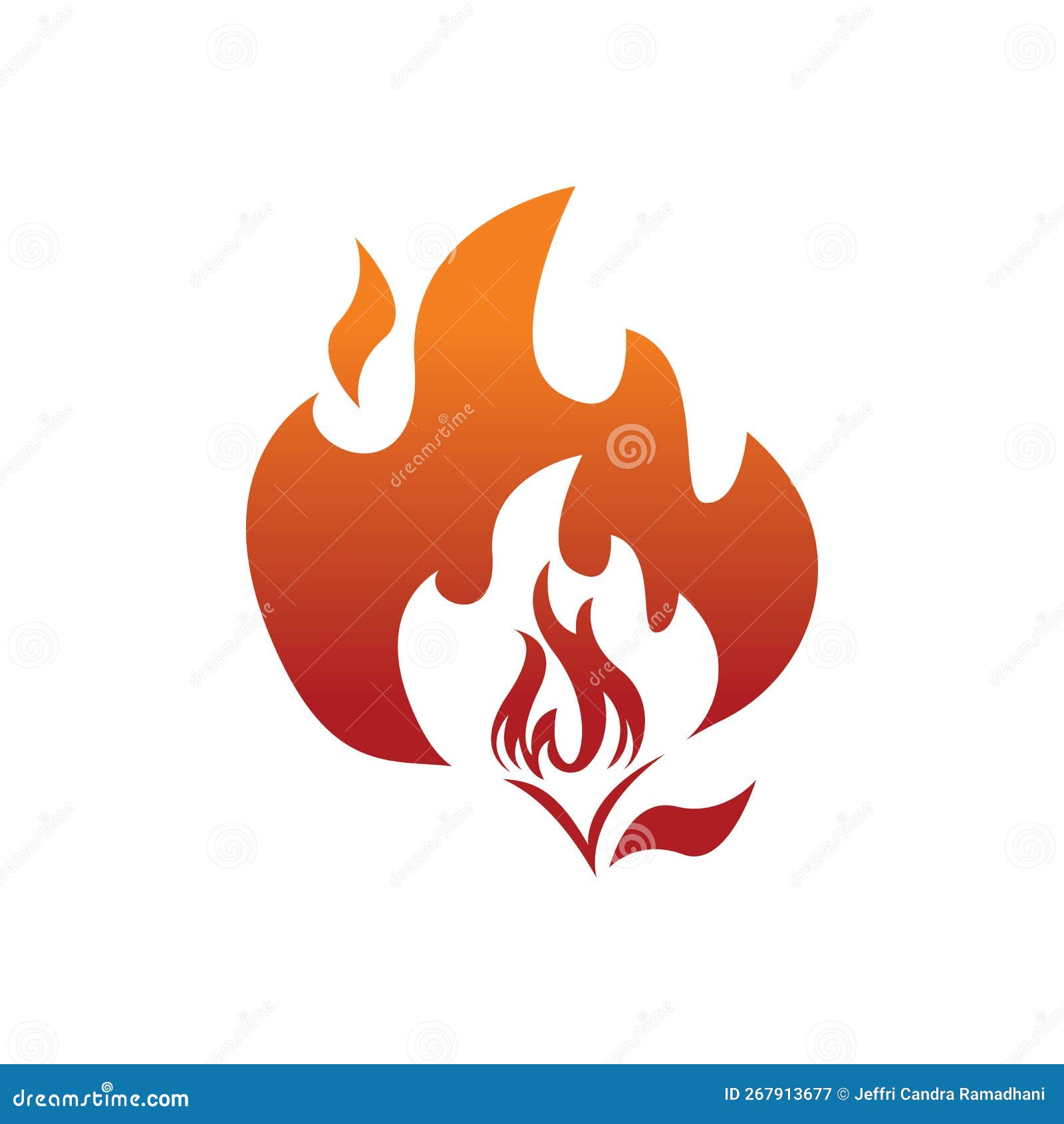 Fire Logo Design Illustration and Fire Symbol Stock Vector ...