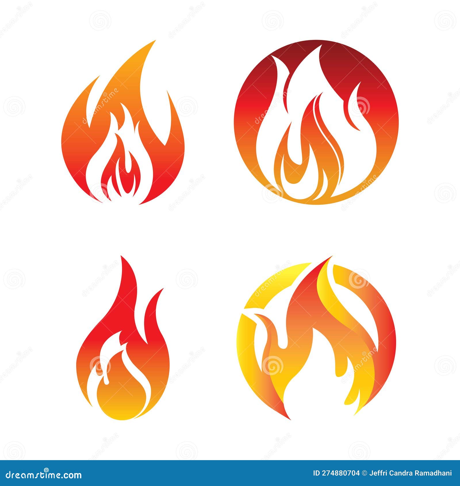 Fire Logo Design Illustration and Fire Symbol Stock Vector ...