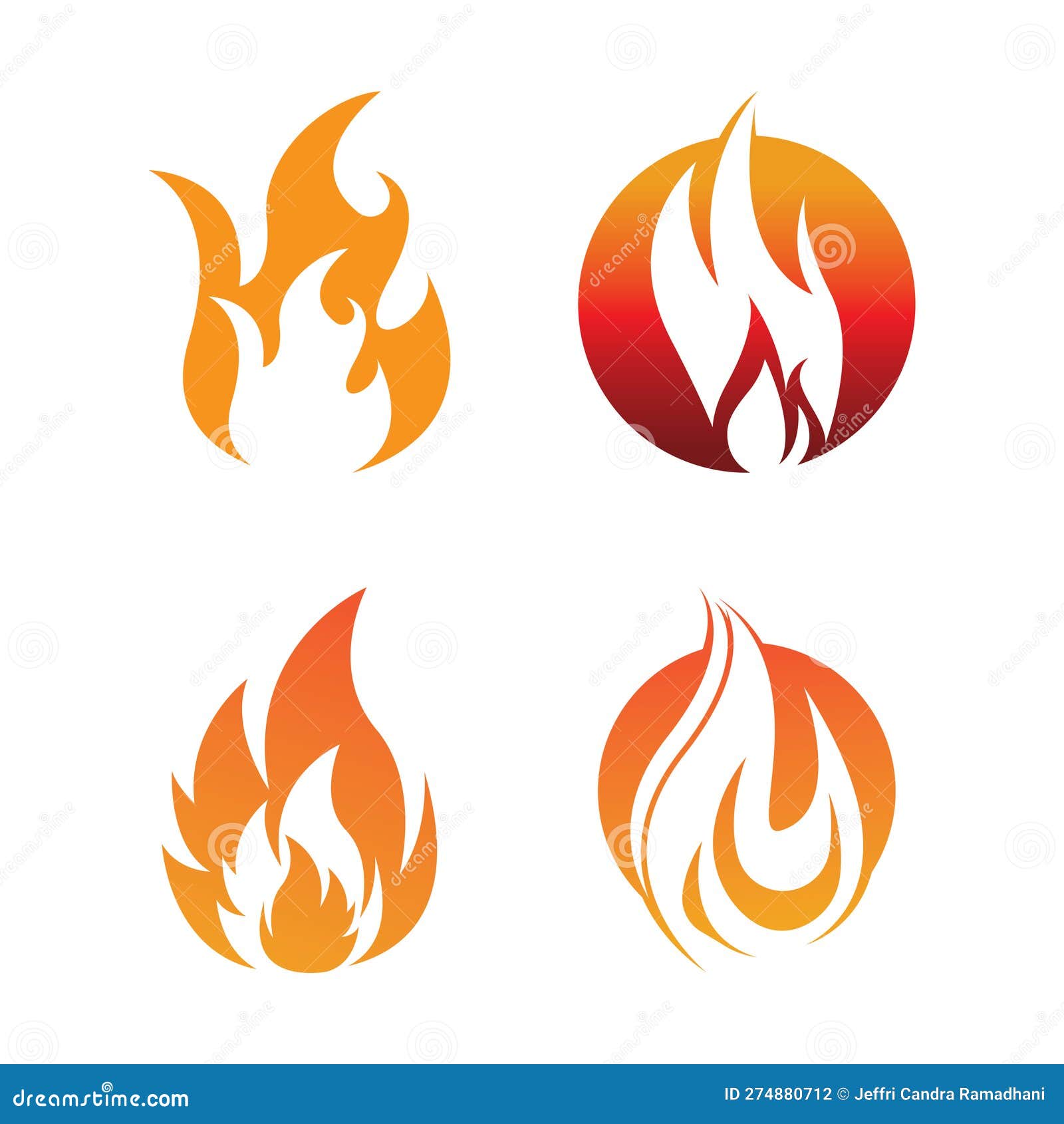 Fire Logo Design Illustration and Fire Symbol Stock Vector ...