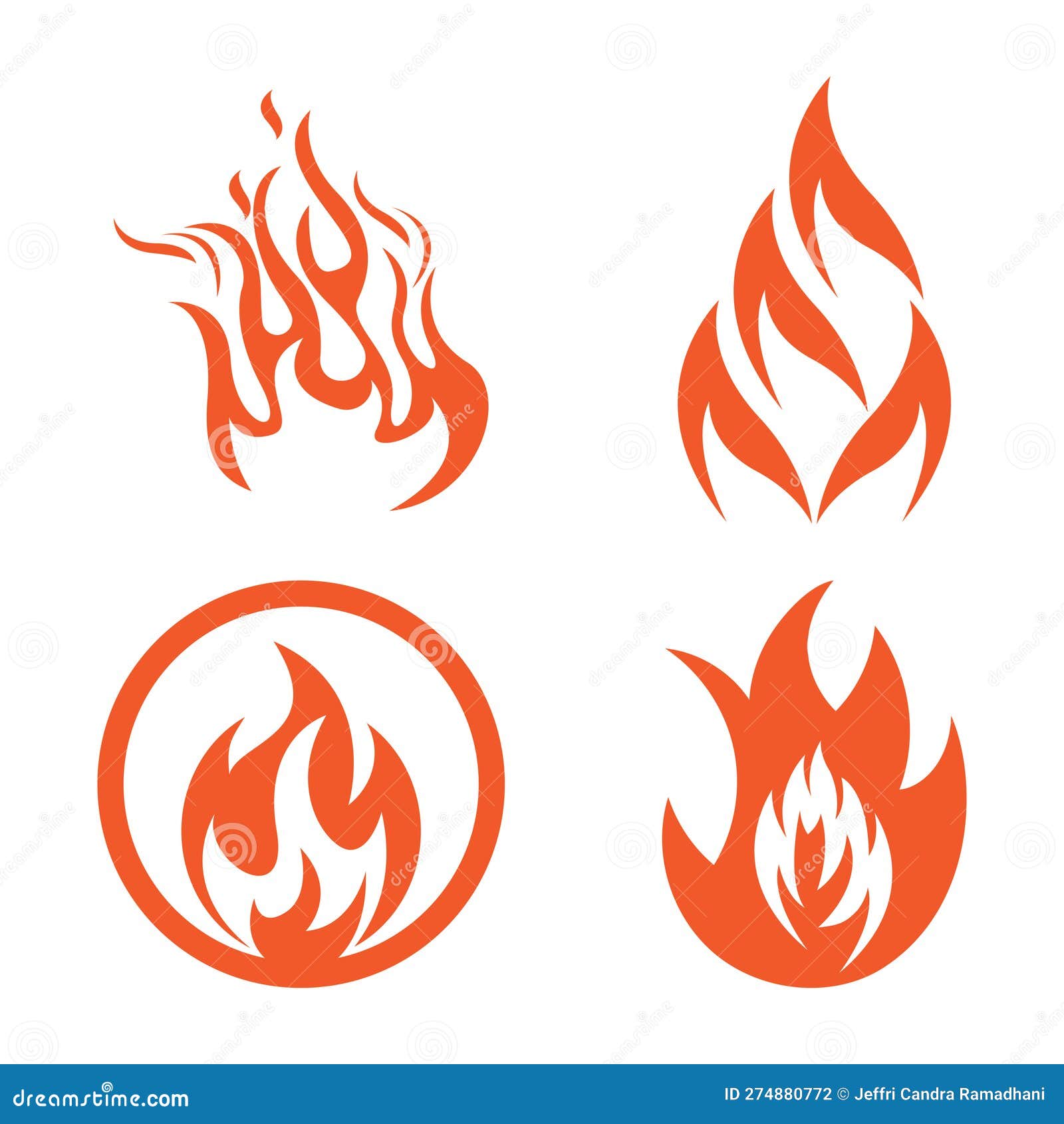 Fire Logo Design Illustration and Fire Symbol Stock Vector ...