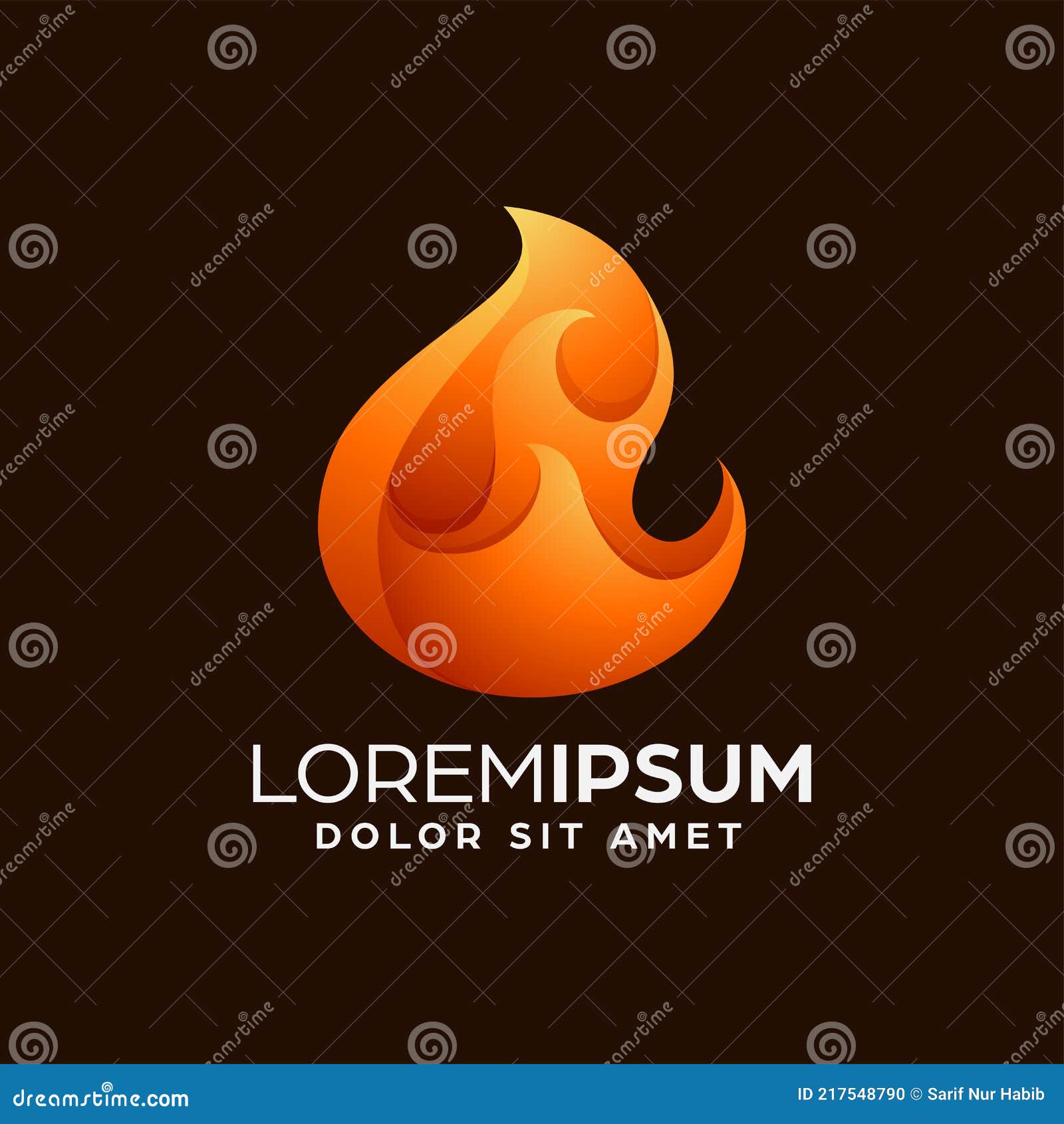 Fire Logo Design Template stock vector. Illustration of collection ...